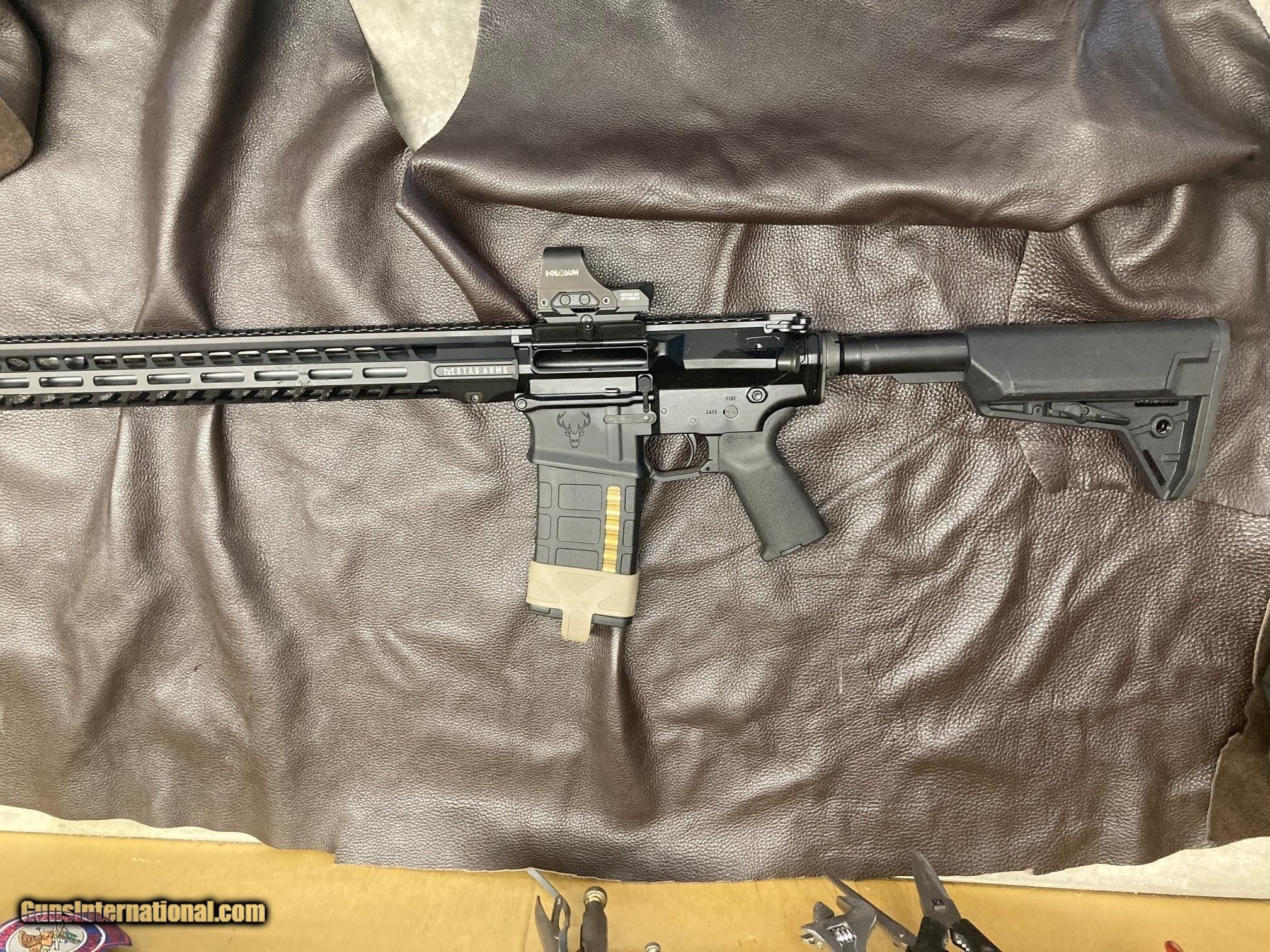 Stag, AR-10, 308 with American Precision brake and Holosun red dot.