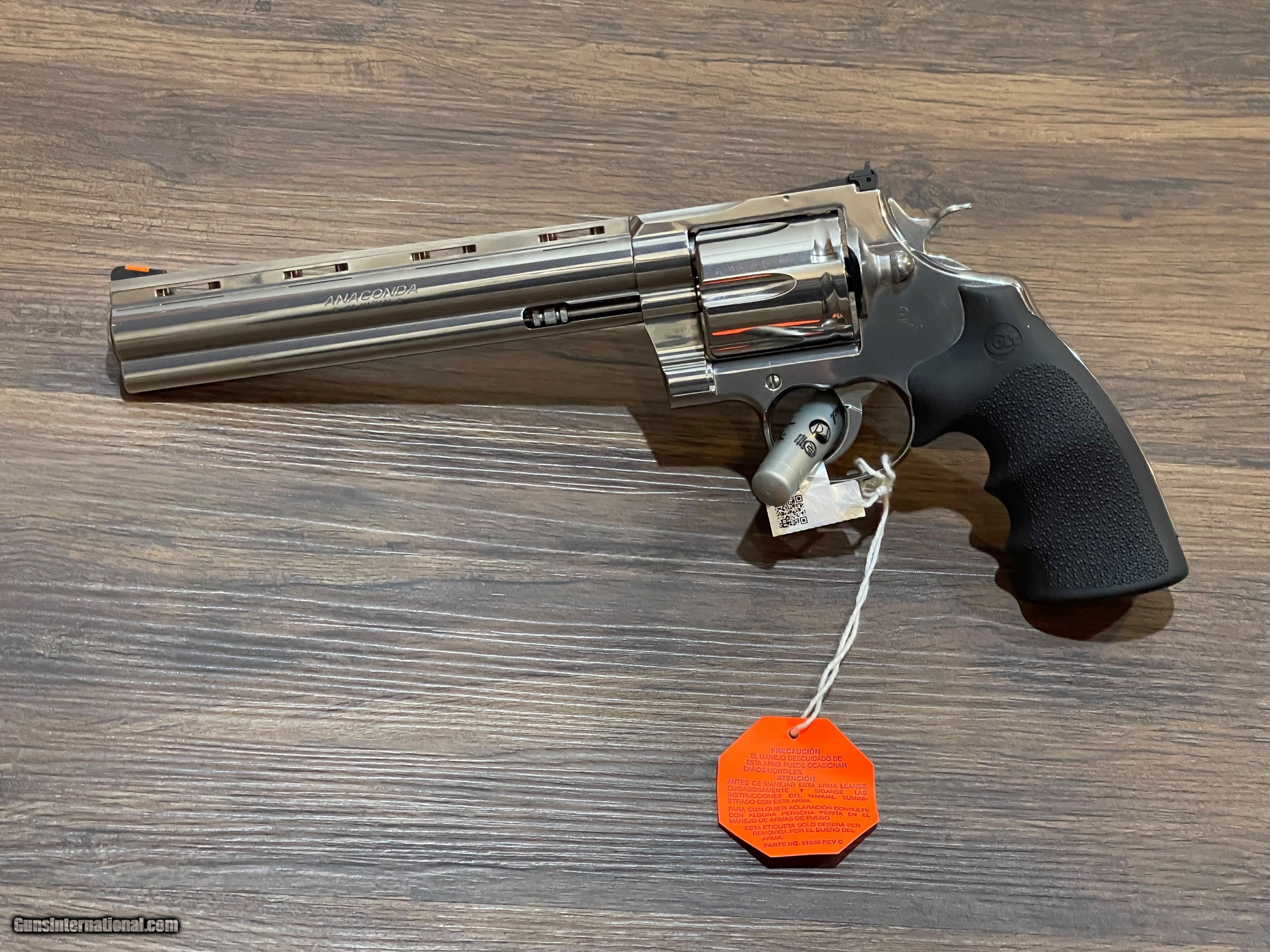 NIB Colt Anaconda 44 Magnum 8 inch barrel New In Box Paperwork Hang Tag ...