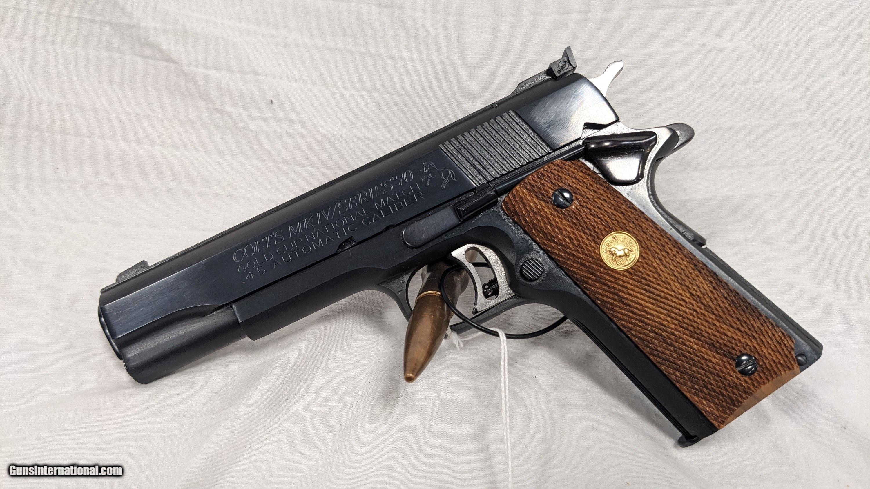 USED COLT GOLD CUP NATIONAL MATCH MK IV SERIES 70 .45 ACP (WITH LETTER)