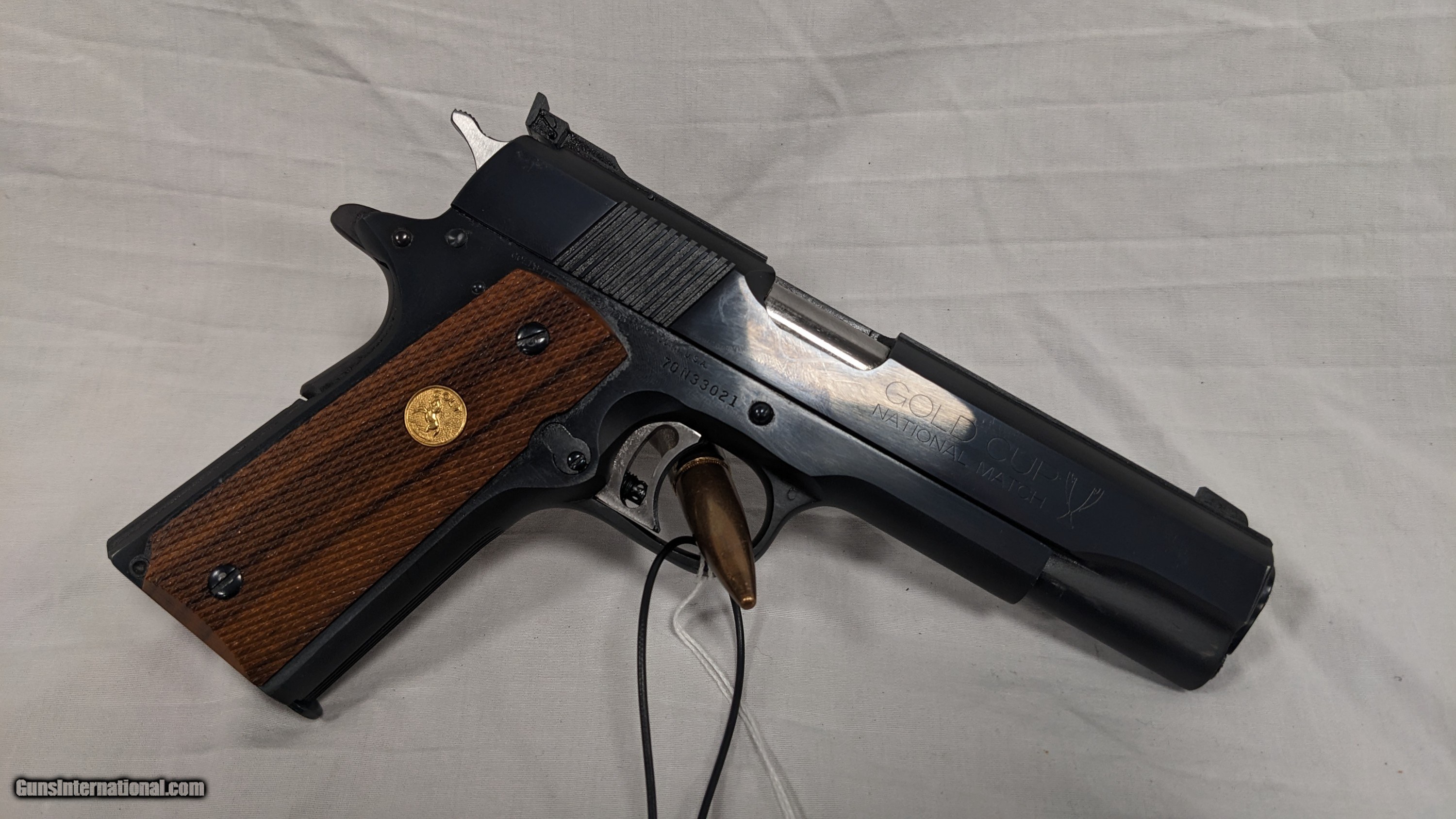 USED COLT GOLD CUP NATIONAL MATCH MK IV SERIES 70 .45 ACP (WITH LETTER)