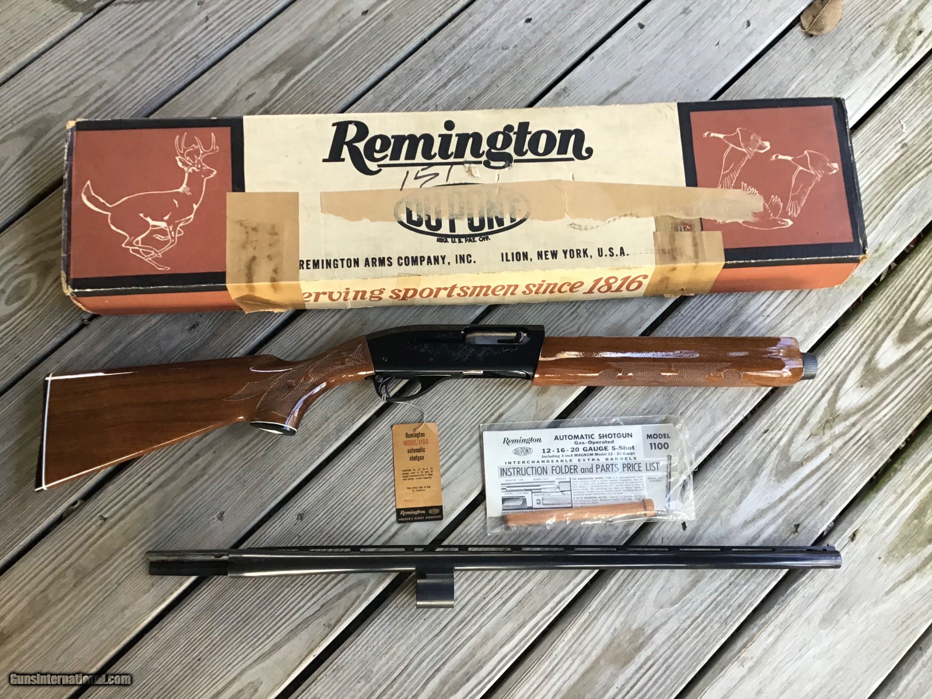 REMINGTON 1100, 16 GA. 28” MOD., VENT RIB, NEW UNFIRED, 100% COND. IN ...