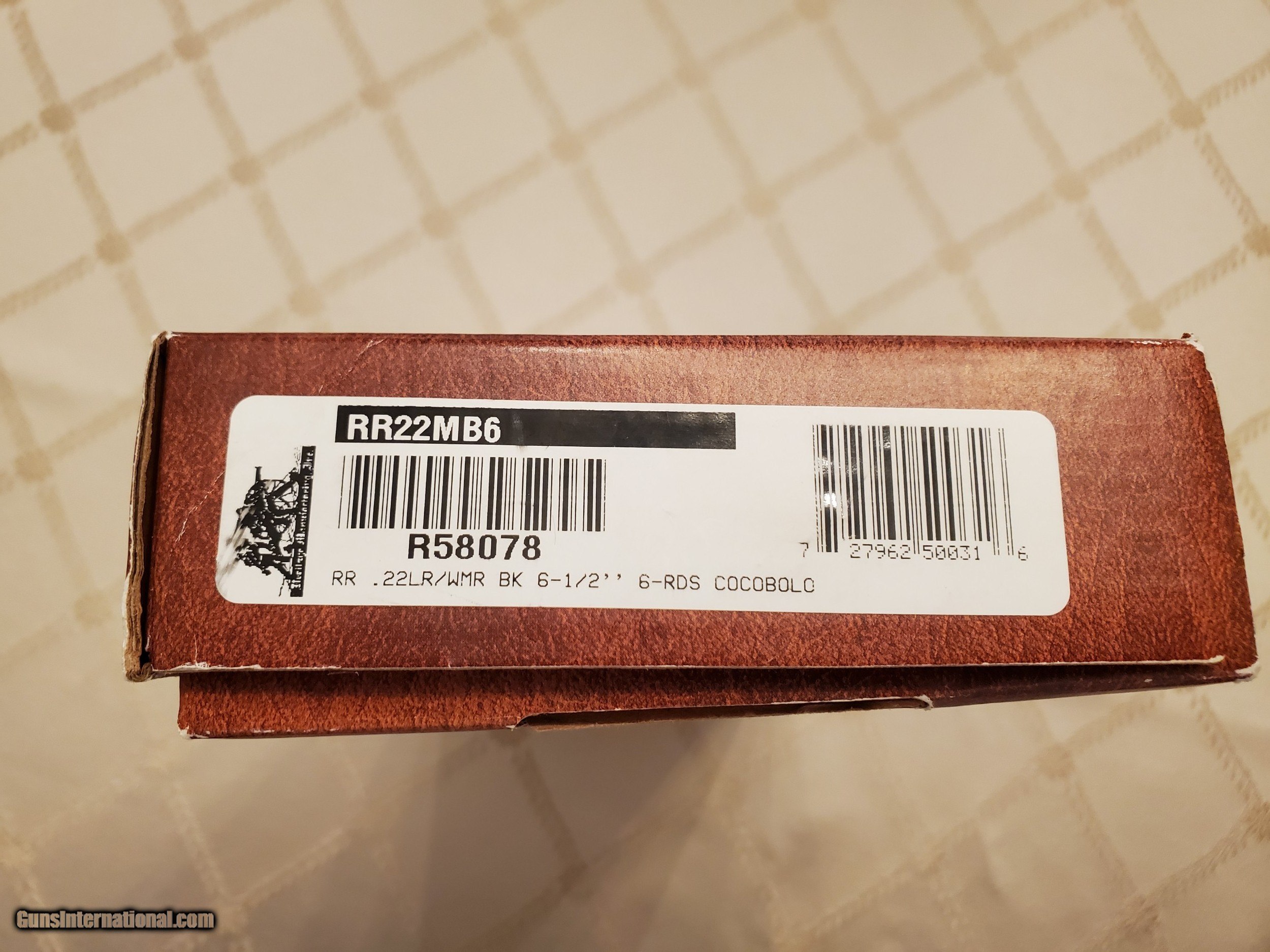 HERITAGE 6-SHOT ROUGH RIDER REVOLVER .22LR / .22MAG 6.5" BARREL W/.22 ...