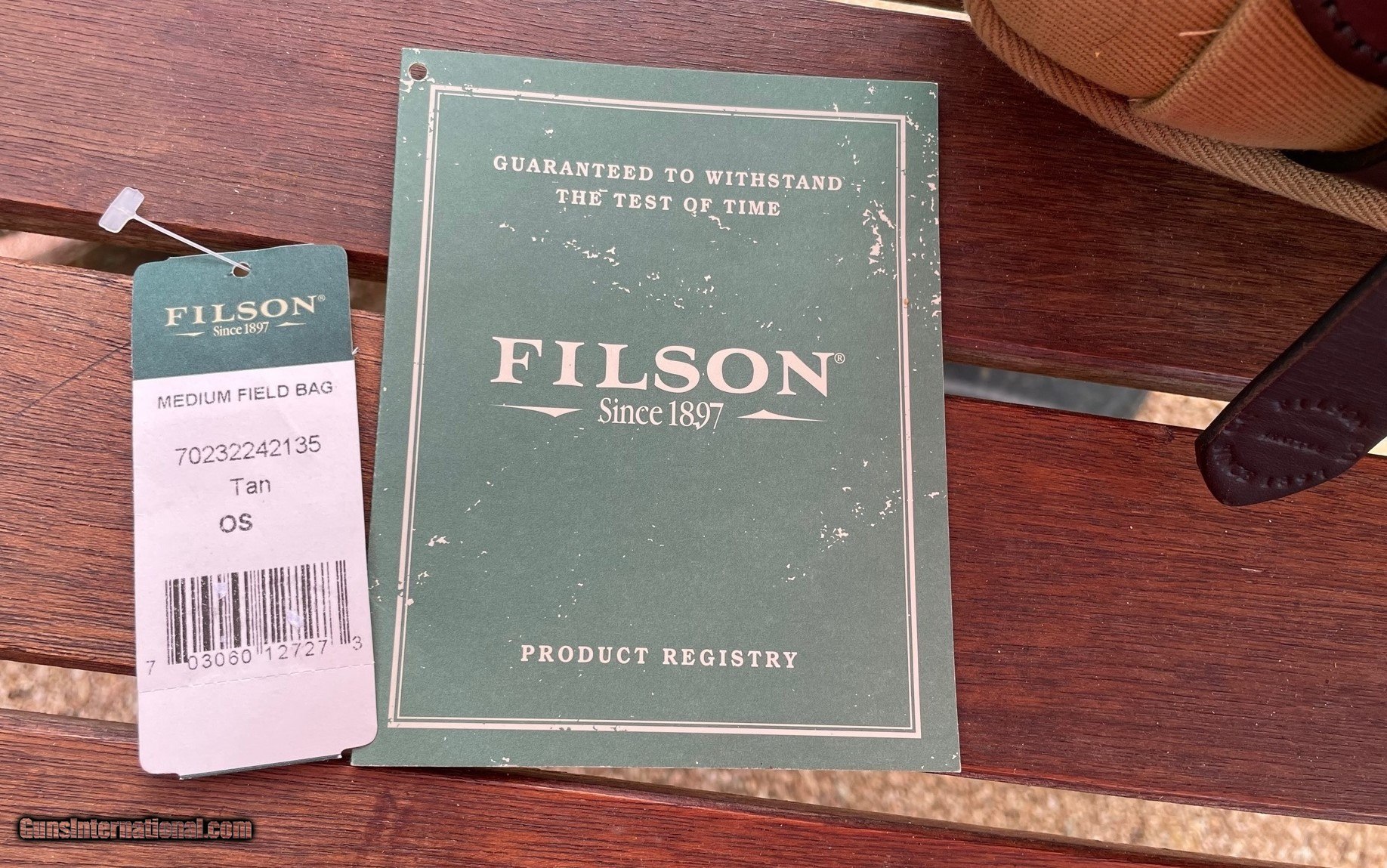 Filson Medium Field Bag as new with tags $550 retail