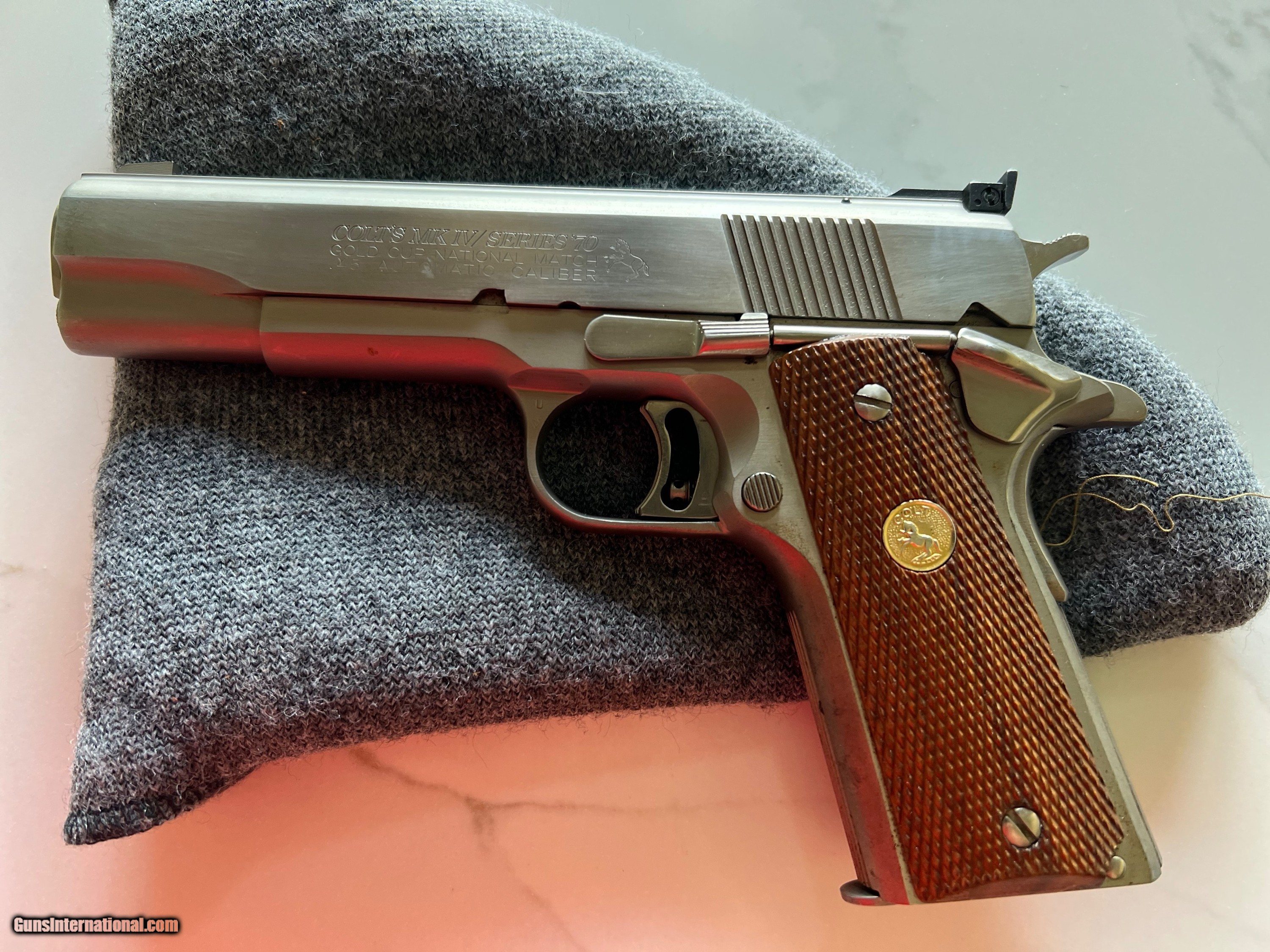 Colt Gold Cup Series 70 Electroless Nickel .45 Auto (Colt Custom Shop ...
