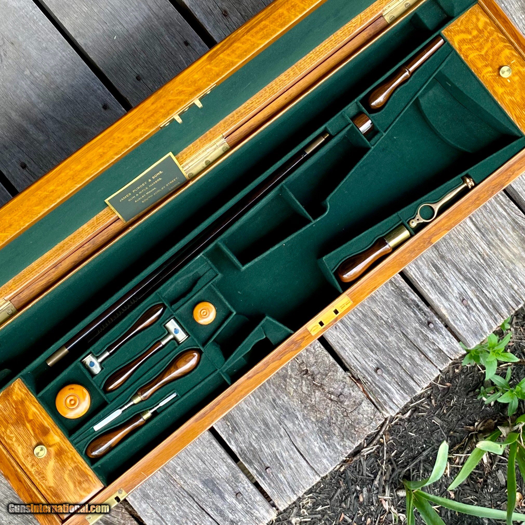 Extraordinarily Mint and Rare James Purdey Hammer Gun Case with ...