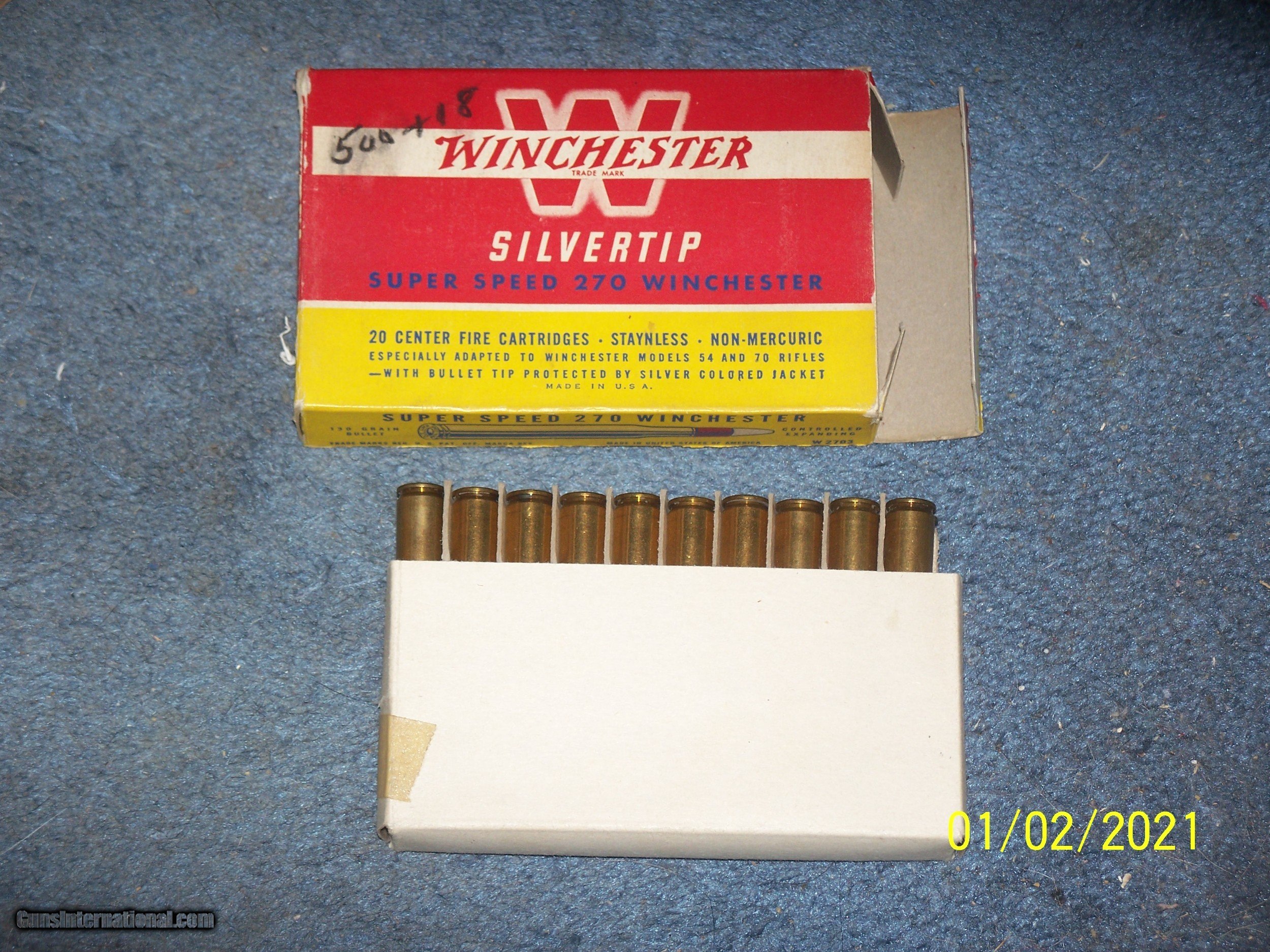 270 WINCHESTER Silvertip, 130 grain bullet