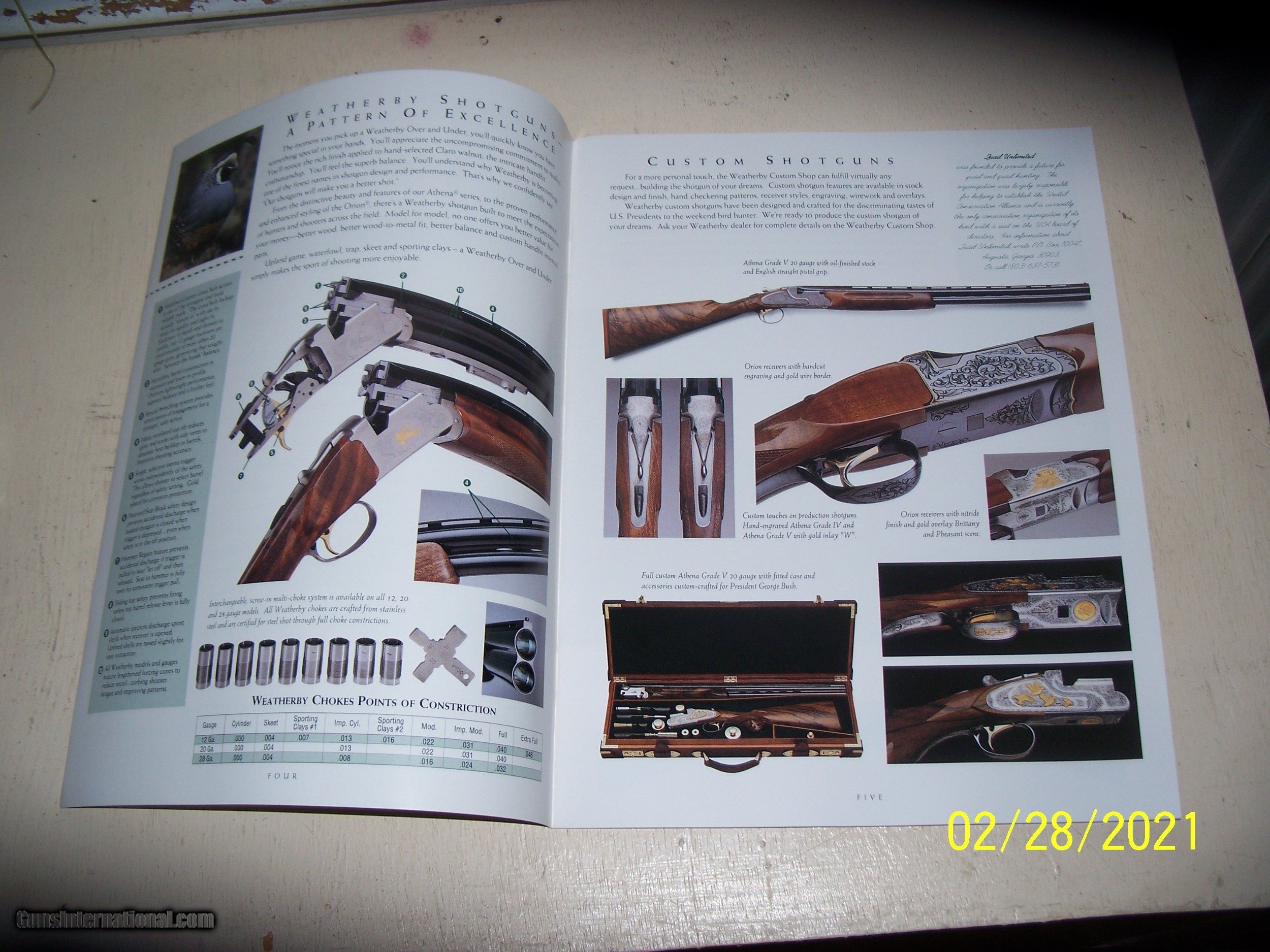 WEATHERBY full size color catalog, 1993