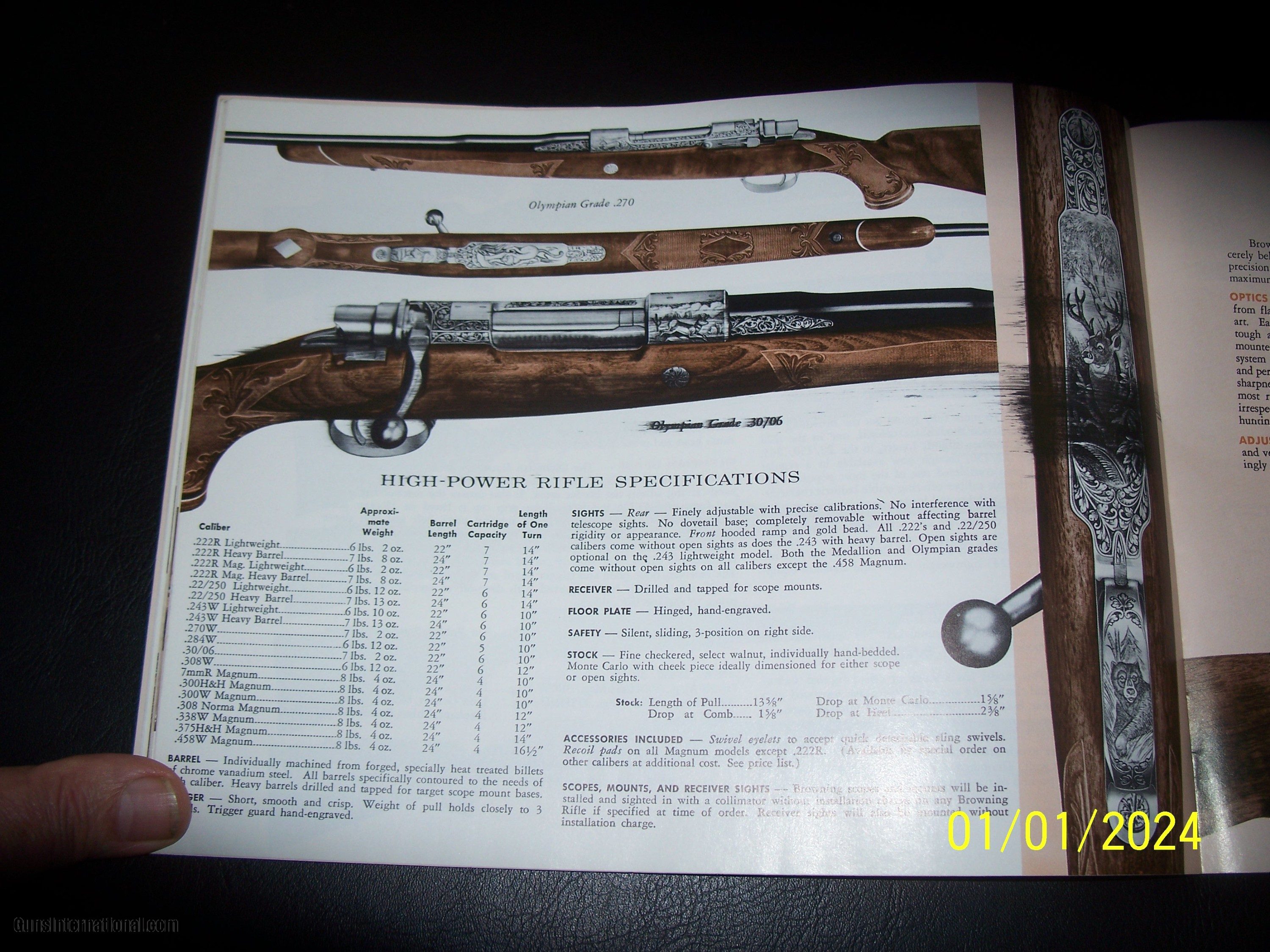 BROWNING 1968 full size catalog and price list