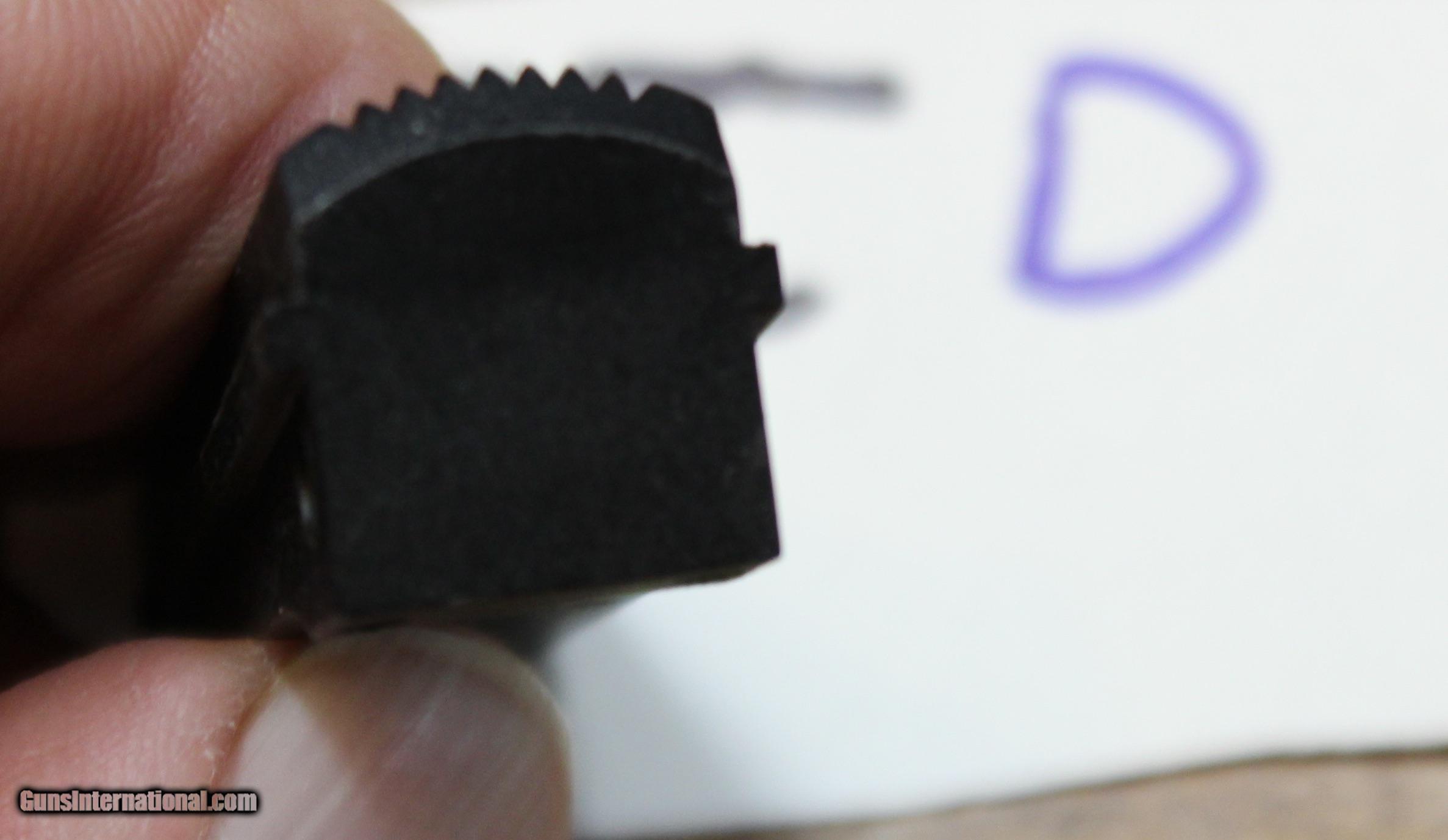 Factory Colt 1911 Full Size Flat Black Serrated Polymer Mainspring Housing