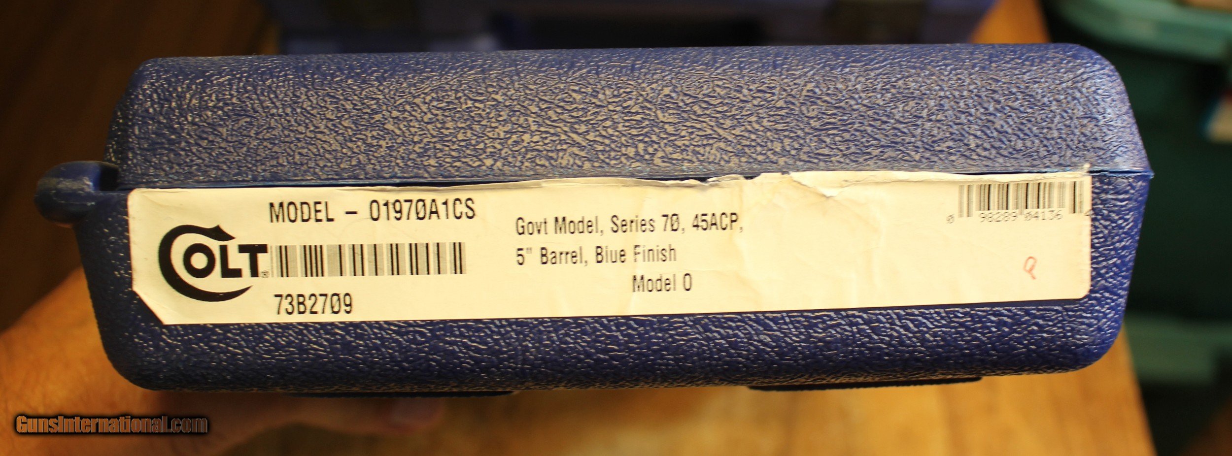 Factory Colt 1911 Plastic Box for a Series 70 45ACP. Empty Box NO GUN ...