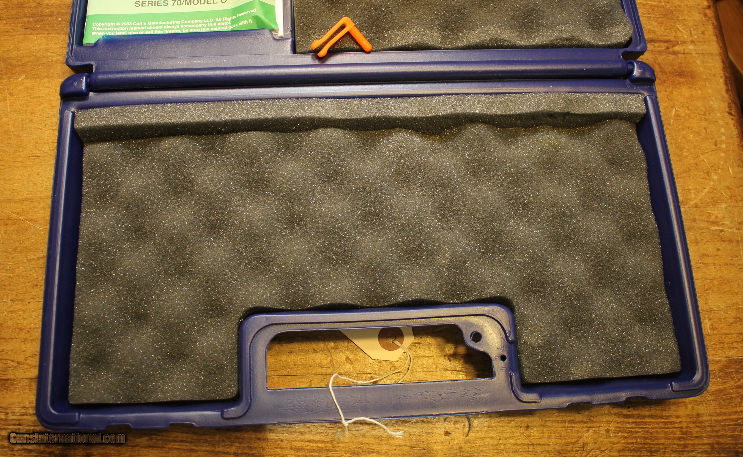 Factory Colt 1911 Blue Plastic Box EMPTY Modern