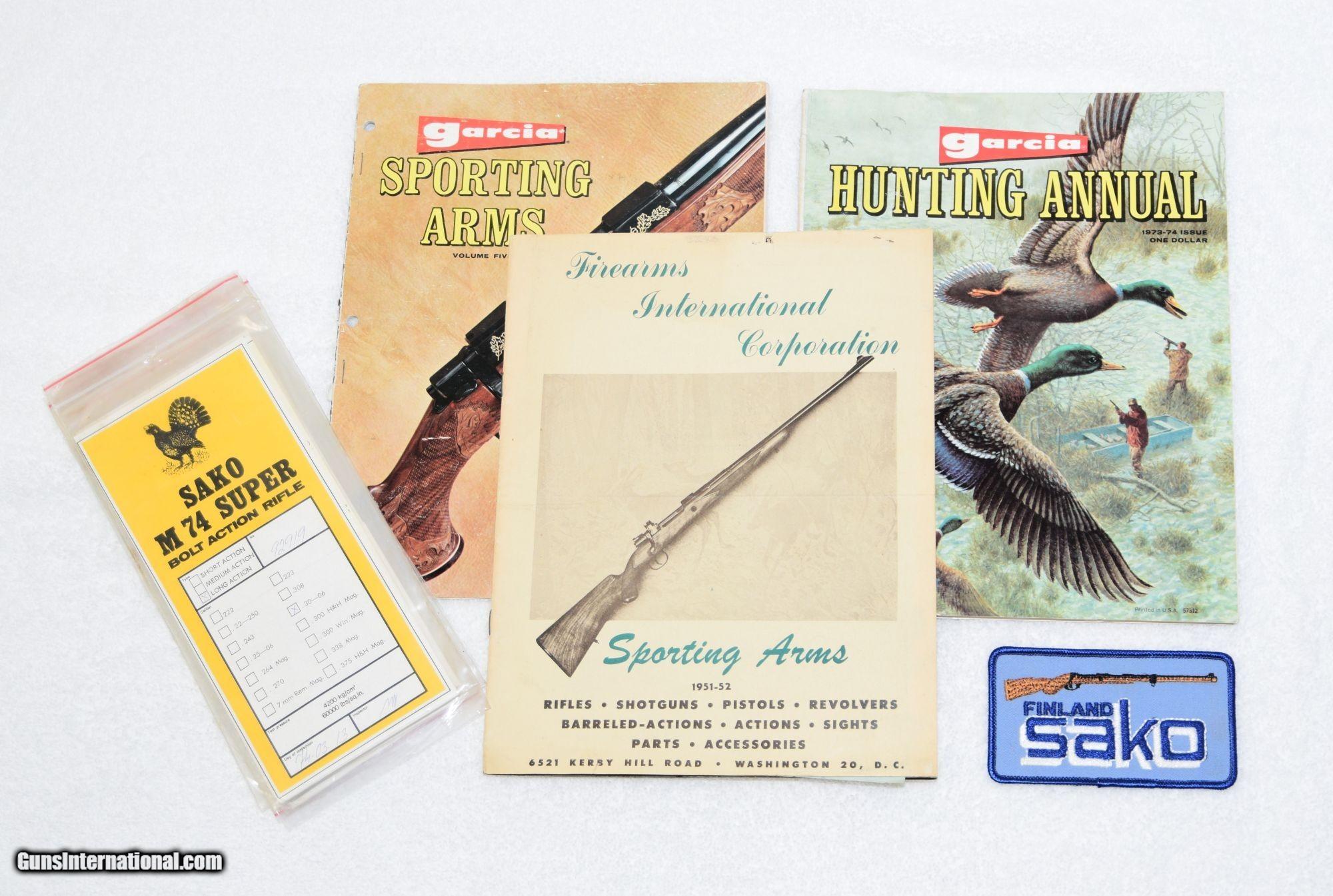 Sako Advertising 1952 --1972 Firearms Int. & Garcia Corp.