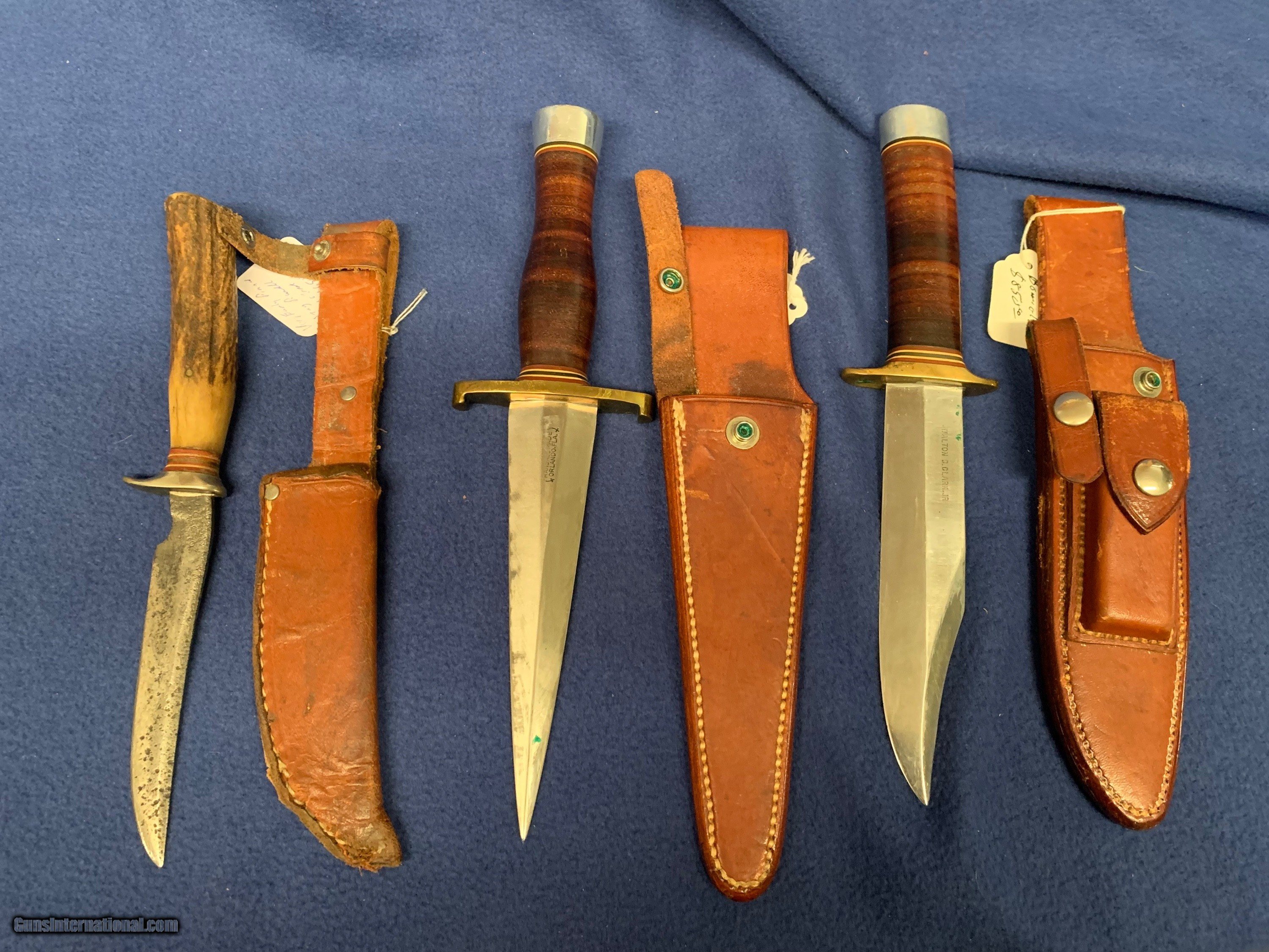 7 Vintage Randall 1970s Era Knives