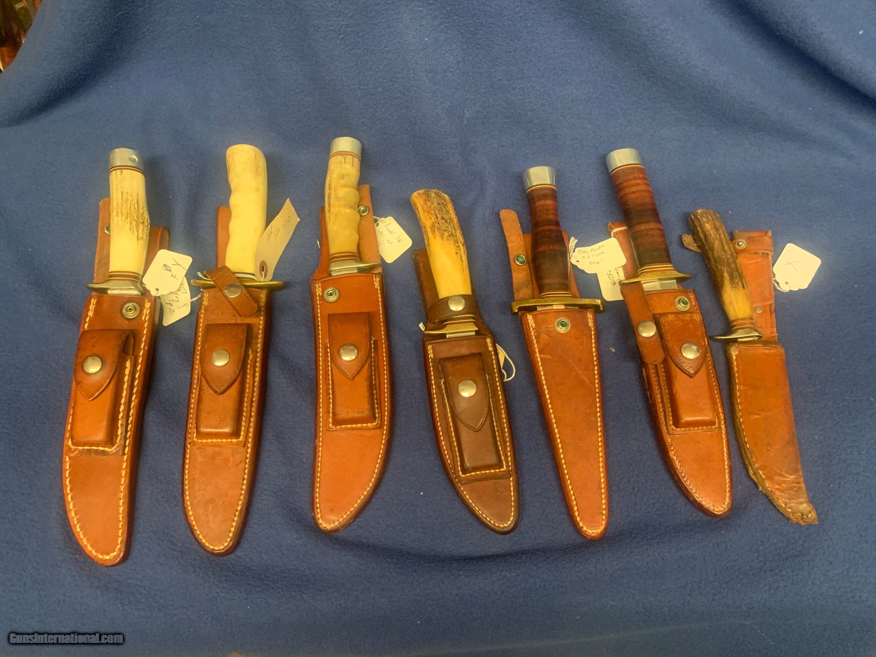 7 Vintage Randall 1970s Era Knives