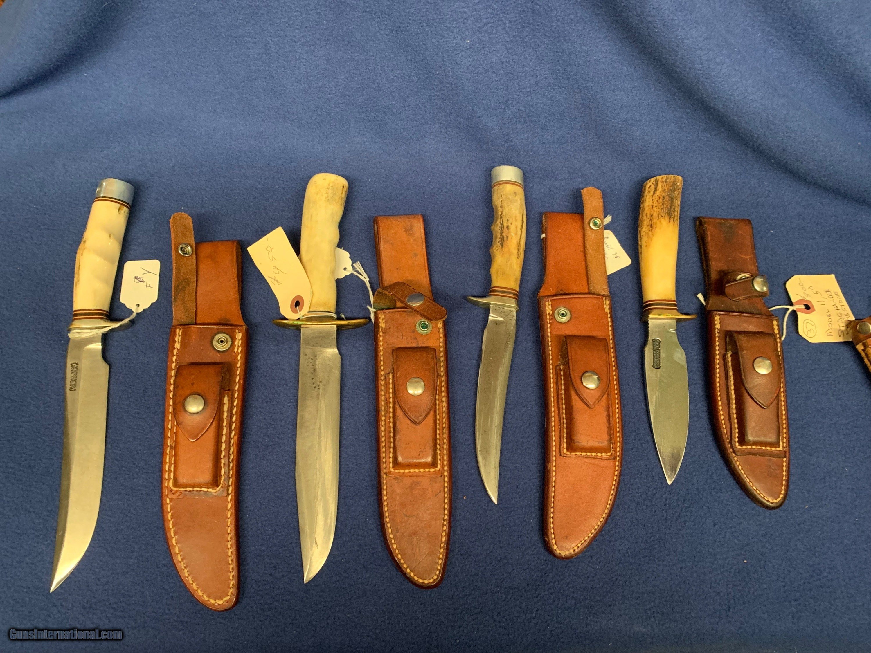 7 Vintage Randall 1970s Era Knives