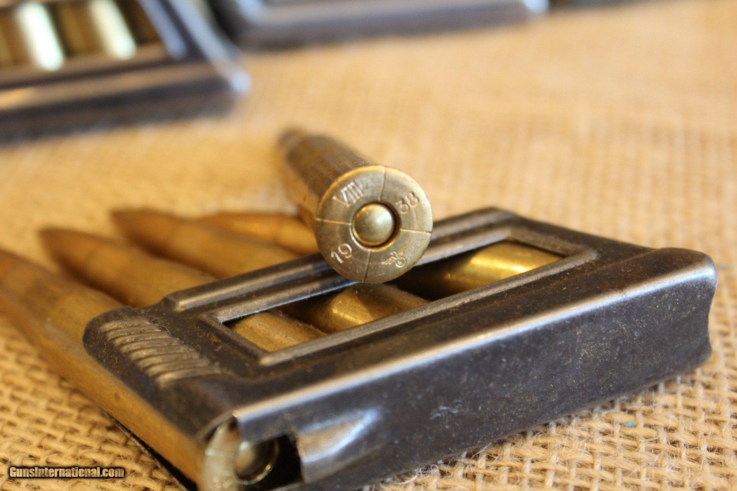 WWII Austrian 8 X 56mm Steyr Ammunition With Nazi Head Stamp