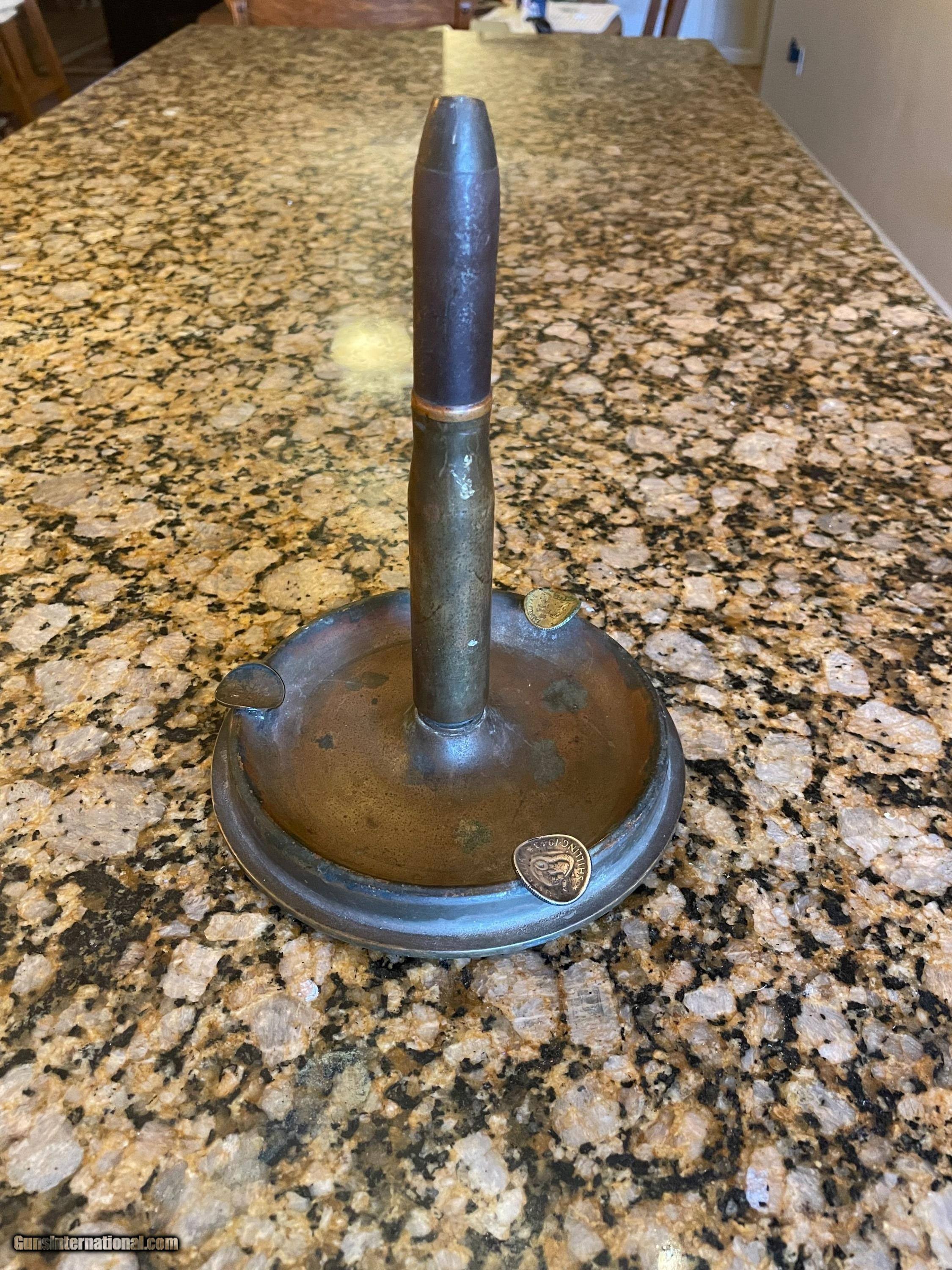 Vintage WW2 Brass Trench Artillery Shell 20MM AA Shell Rare Coins