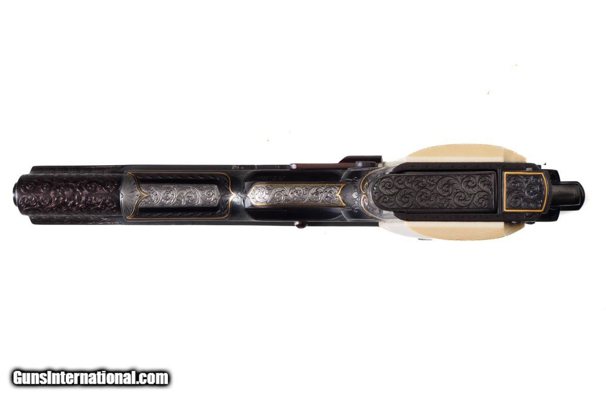 MIKE DUBBER ENGRAVED CUSTOM COLT MODEL 1911 SUPER 38 for sale