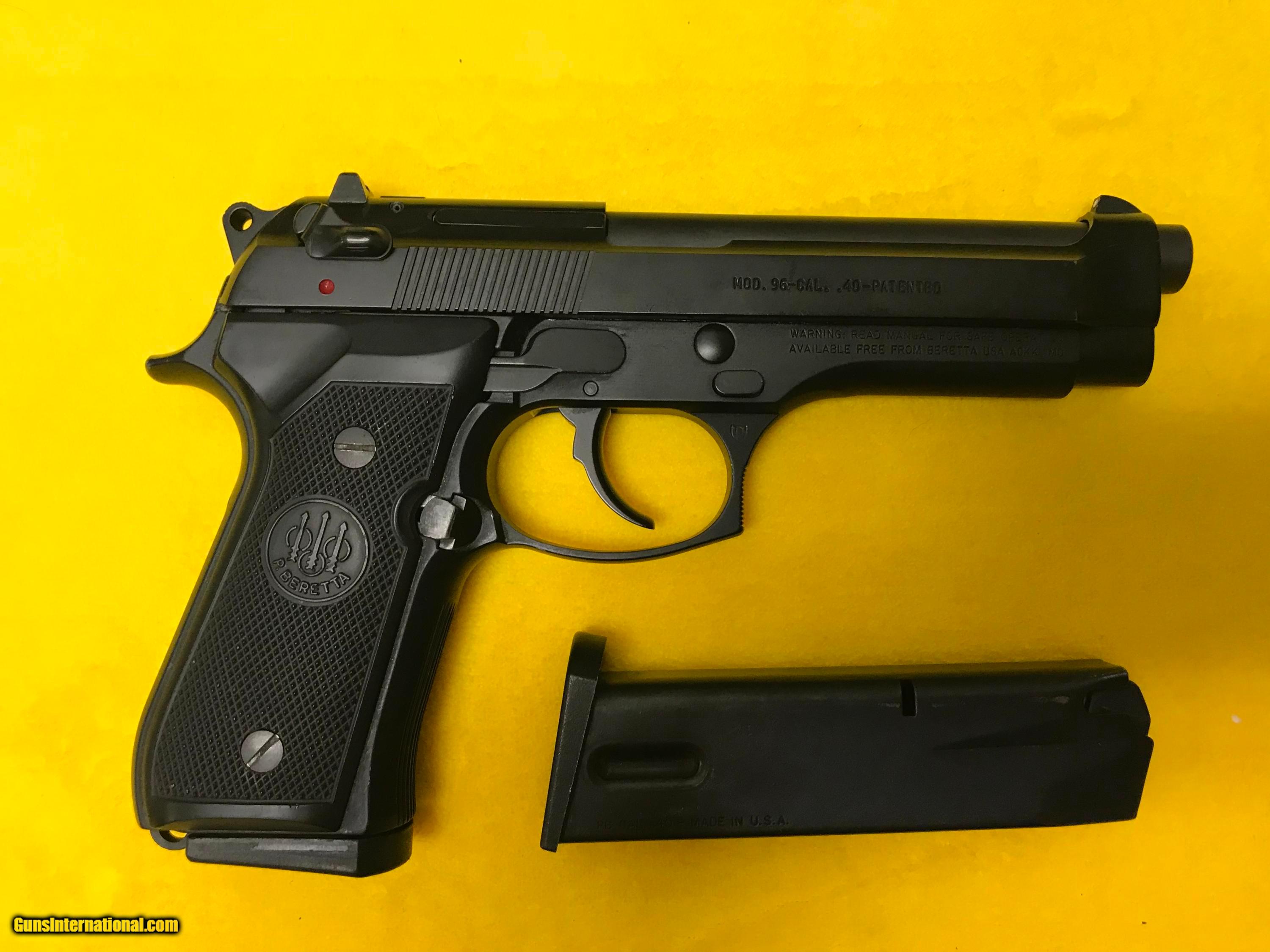 BERETTA MODEL 96, .40 CALIBER PISTOL
