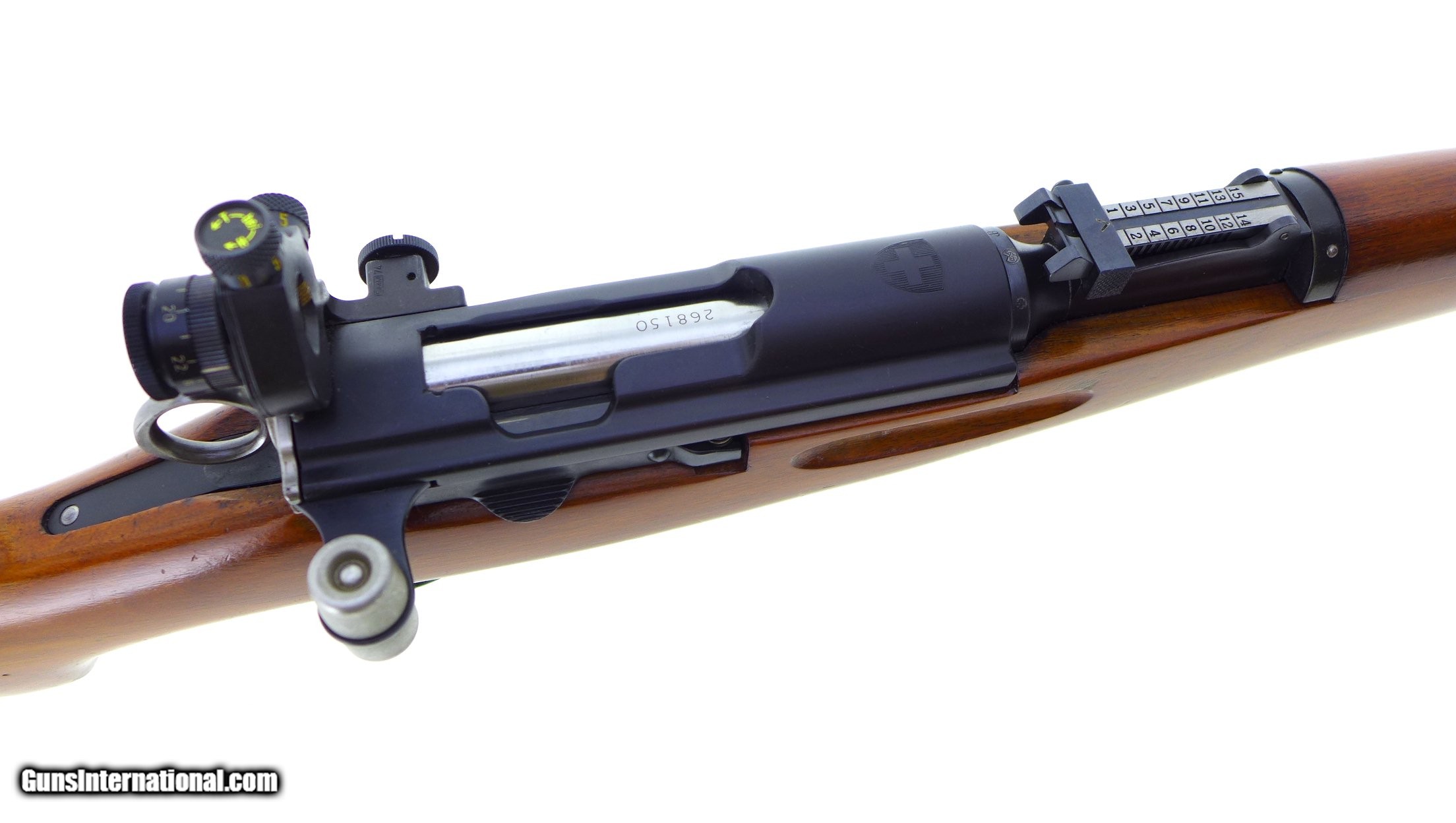 1966 Swiss Schutzenfest prize commercial K31 diopter Carbine for sale