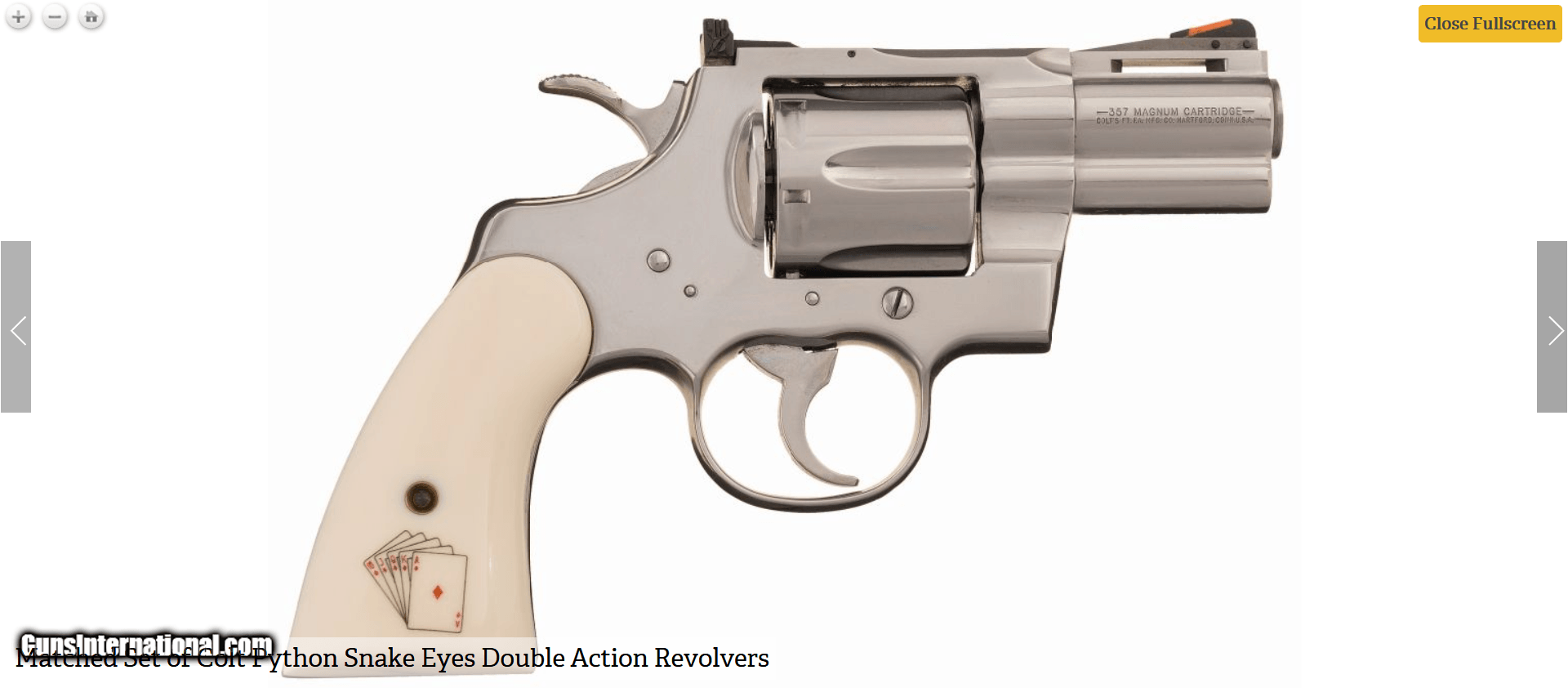 Colt Snake Eyes Set with presentation Box & accessories; regular pistol ...