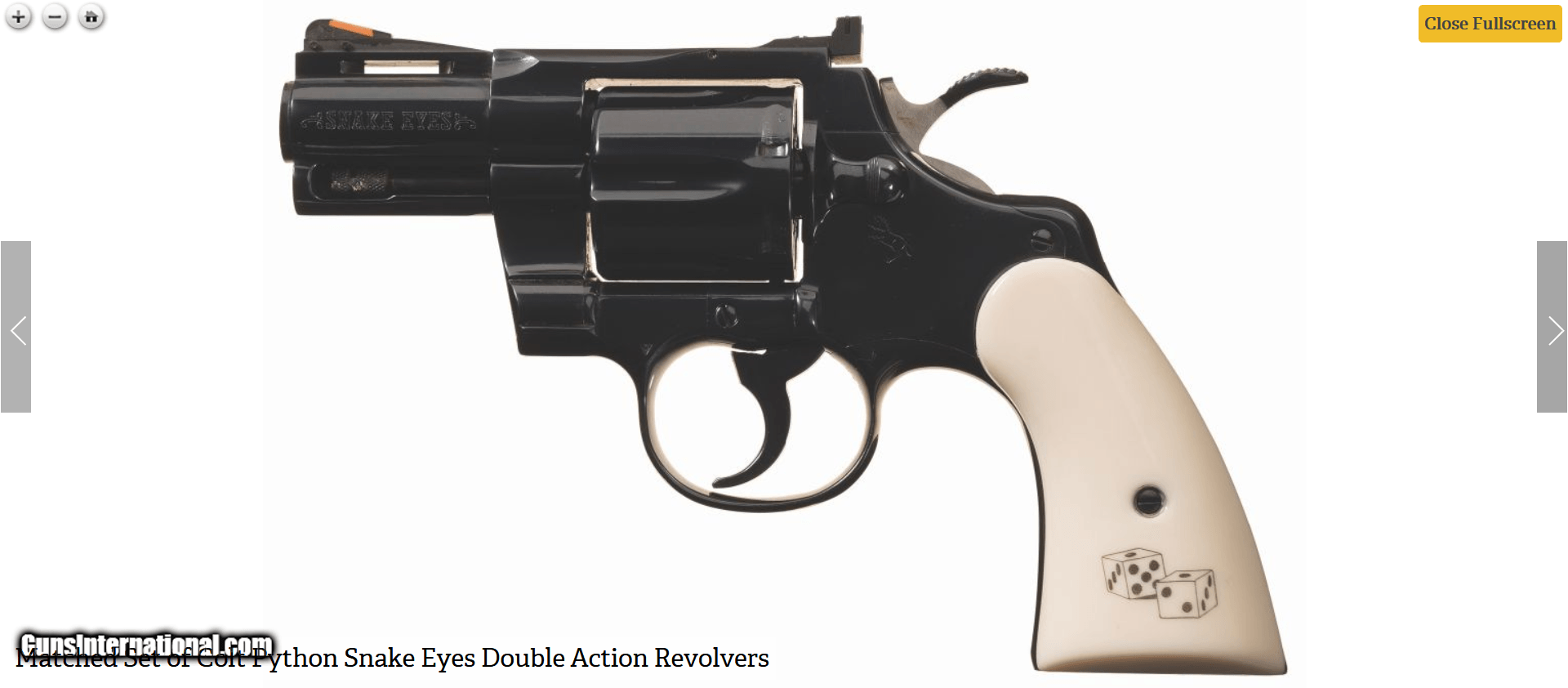 Colt Snake Eyes Set with presentation Box & accessories; regular pistol ...