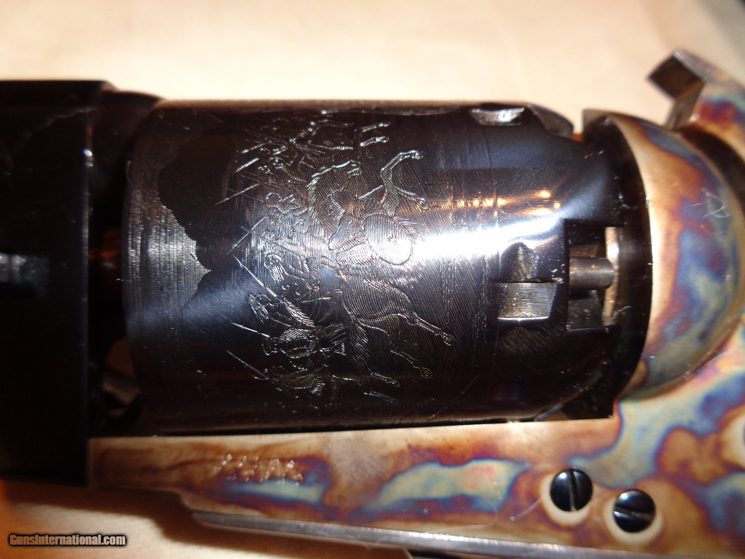 New Colt Dragoon .44 cal Bicentennial Color Case Frame Engraved Cylinder