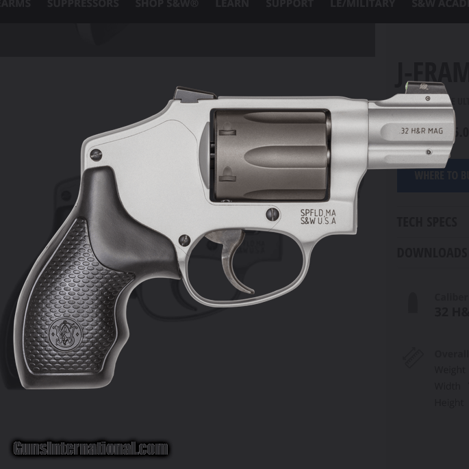 S&W MODEL 632 UC - THE ULTIMATE CARRY REVOLVER TITANIUM CYLINDER NO ...