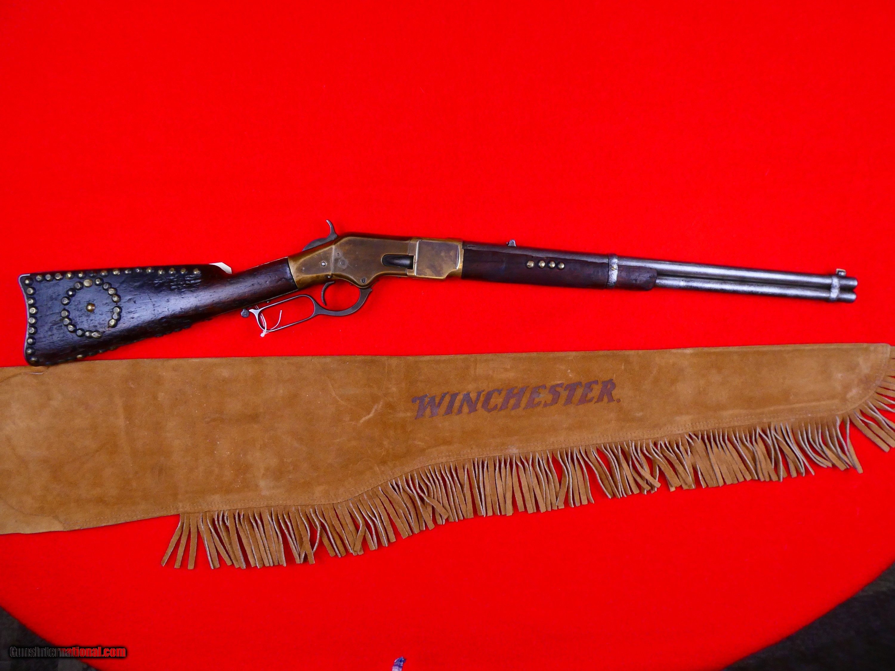 Winchester Leather rifle case Vintage