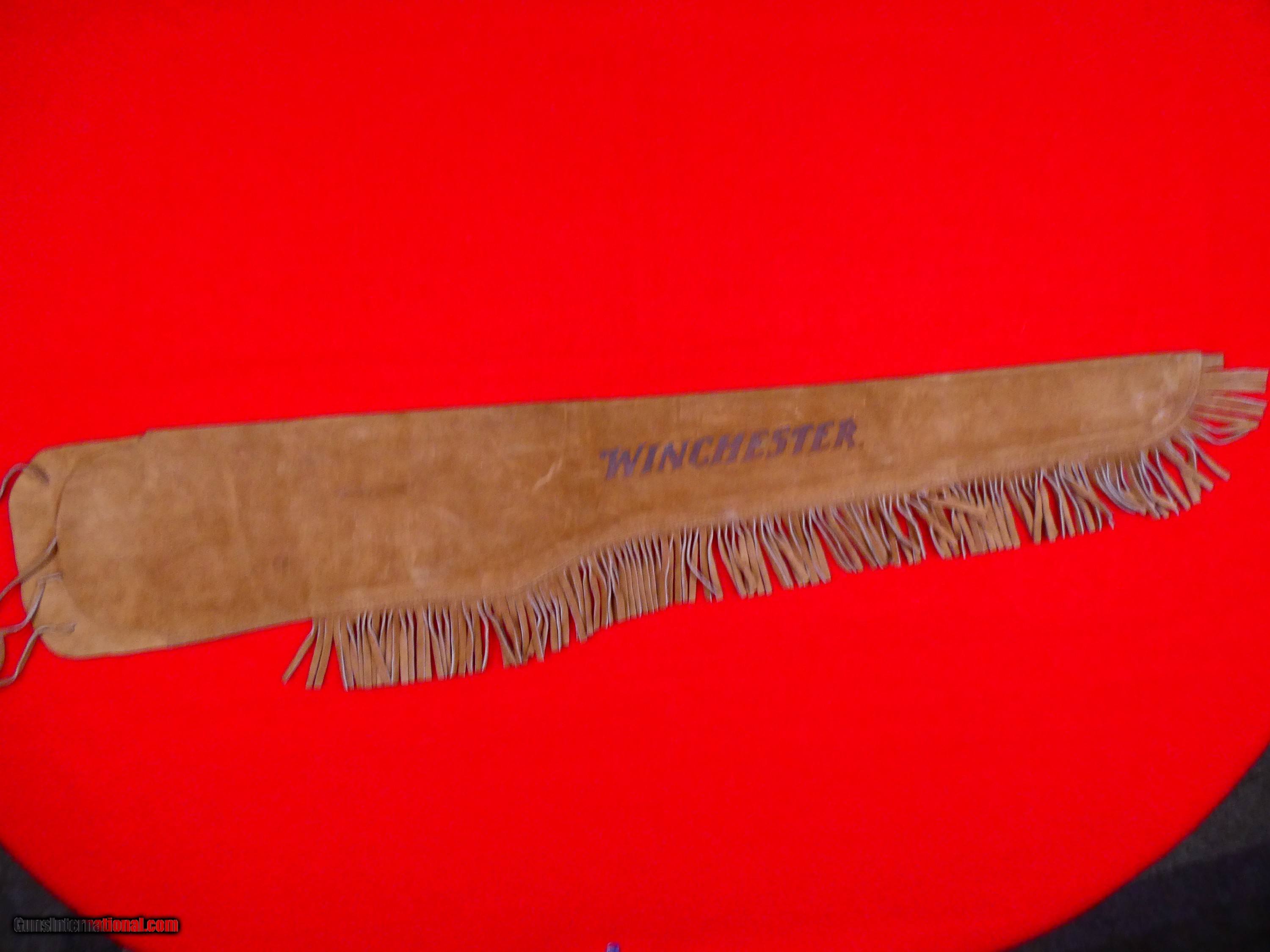 Winchester Leather rifle case Vintage