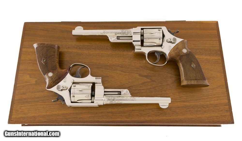 Smith & Wesson Sequential Factory Engraved Pre Model 20 38/44 Heavy Duty’s