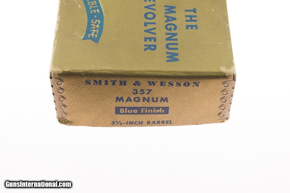 Investment Grade Smith & Wesson Pre Model 27 3.5" Blued .357 Magnum Box ...