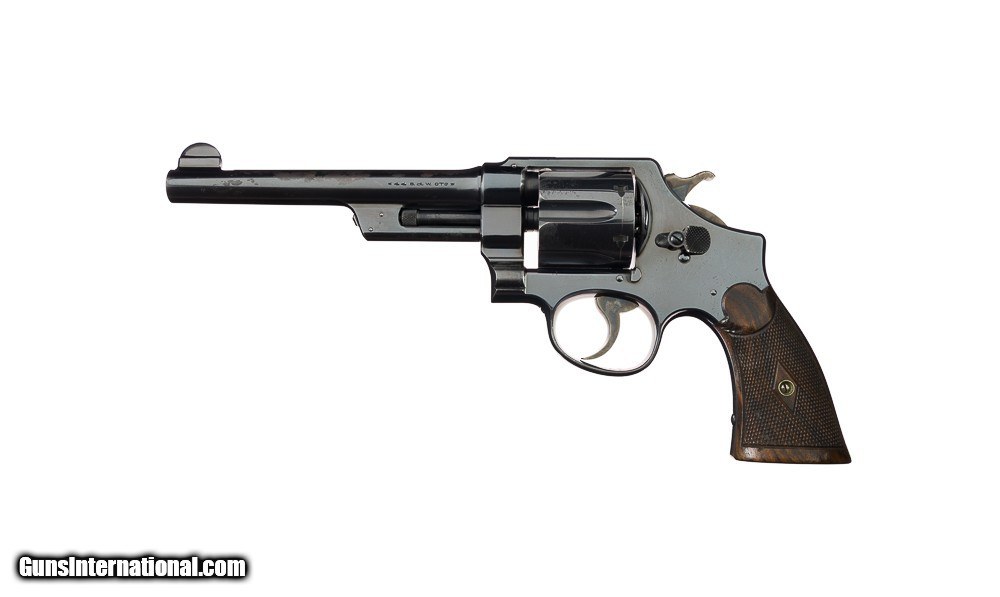 SOLD *** INCREDIBLE 1st Model 44 Hand Ejector SERIAL NUMBER 31 Smith ...