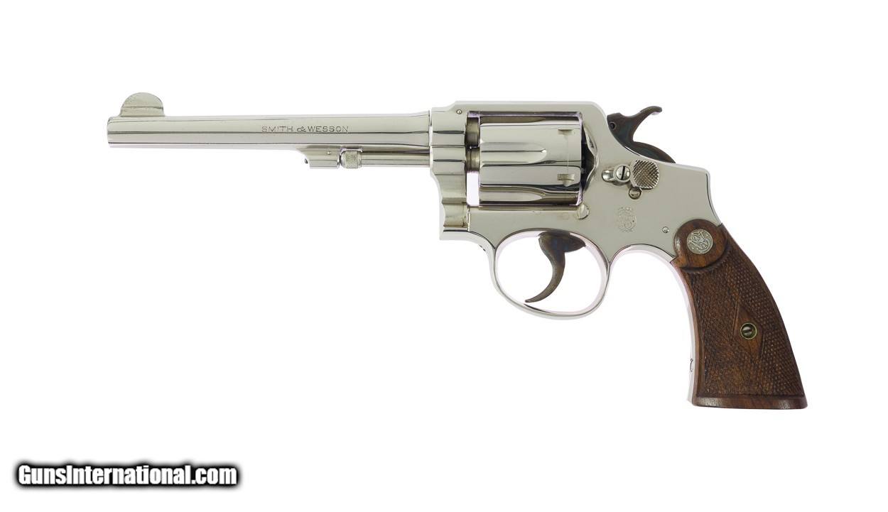 Smith & Wesson Model 1905 4th Change .38 M&P 1930's 6 1/2" Nickel Nice ...