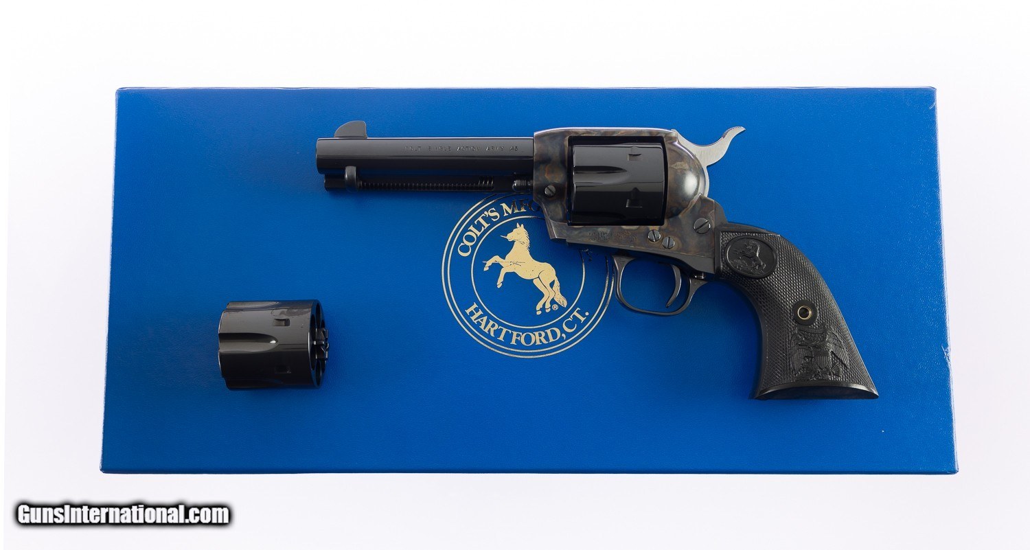 1996 Colt Single Action Army 3rd Gen SAA 4 3/4" Dual 45 ACP 45 Colt ...