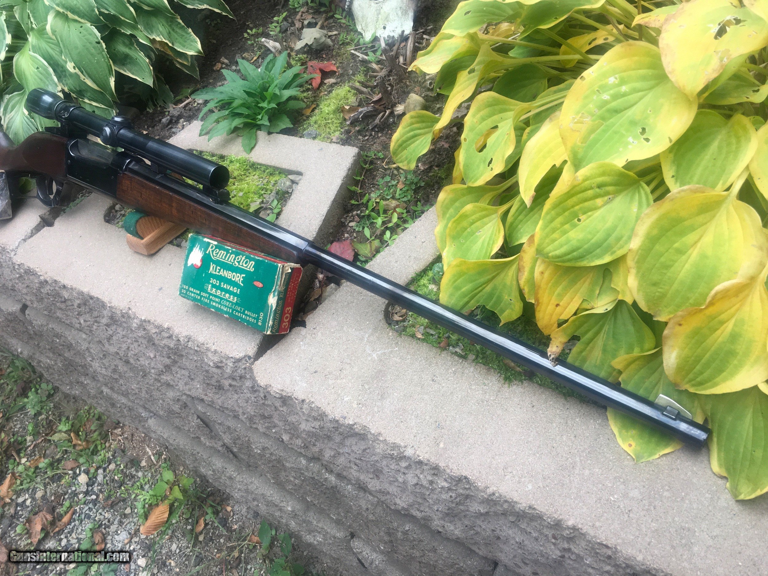 Savage .303 caliber , model A, half round , half octagon, rifle