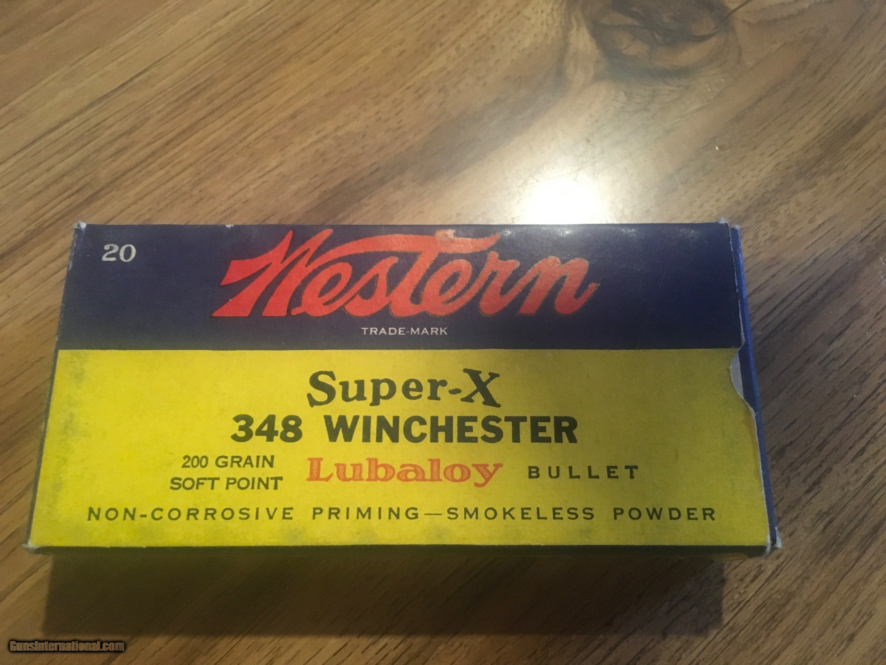 Western, .348 Winchester ammo