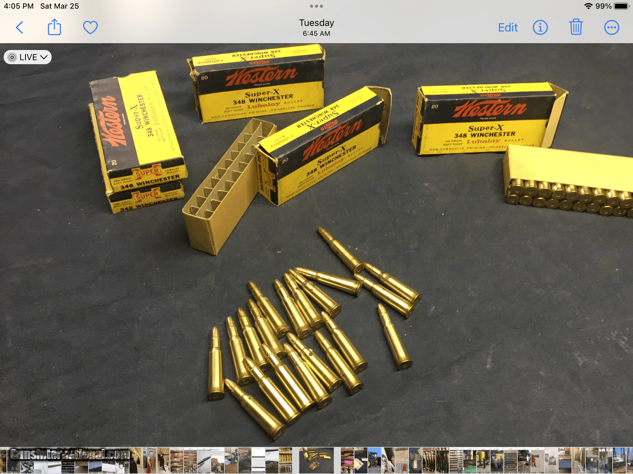 Western, .348 Winchester ammo
