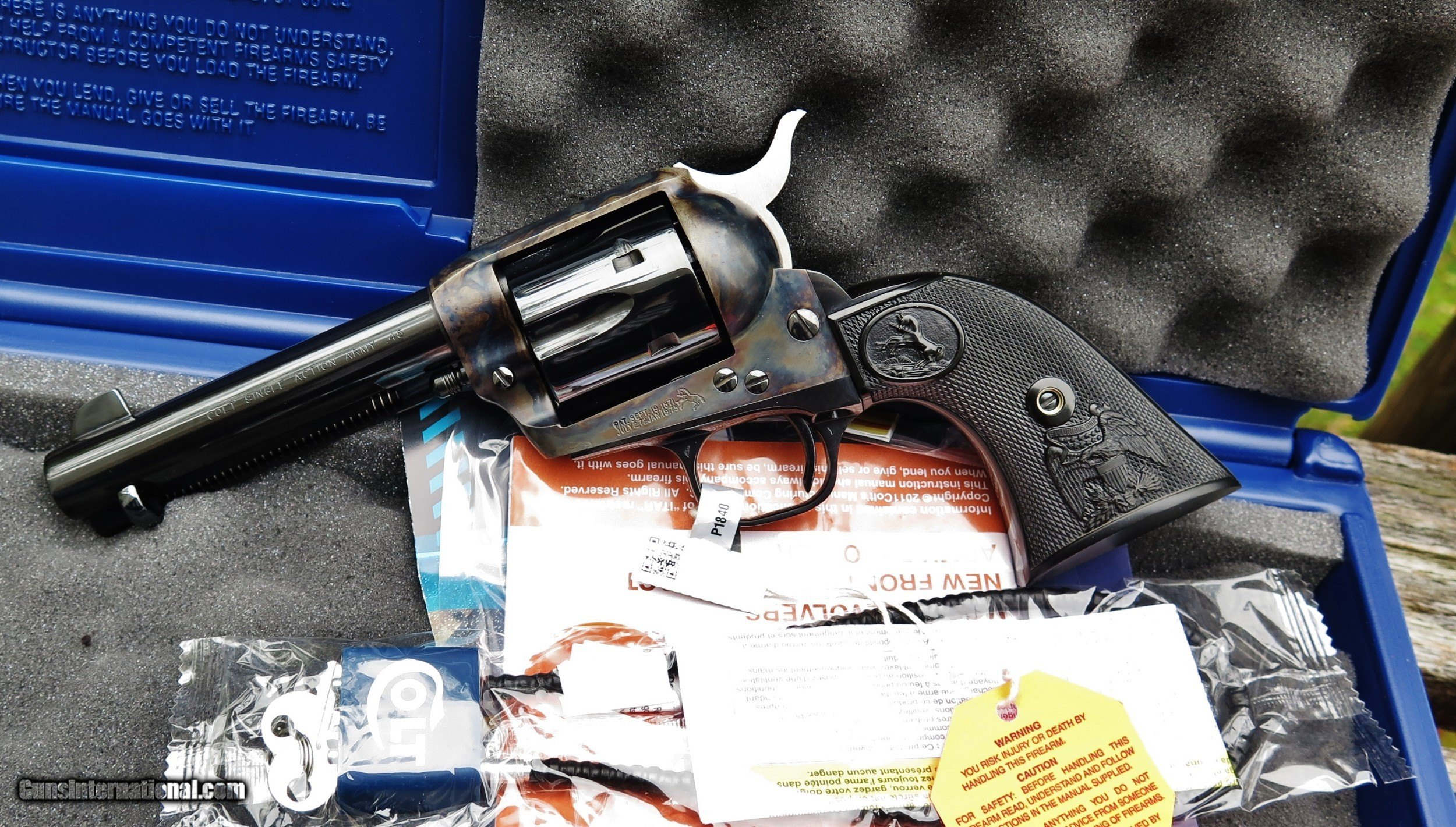 Colt SAA 4 3/4" .45 Cal. Royal Blue and Case Colors NIB Brand New From ...