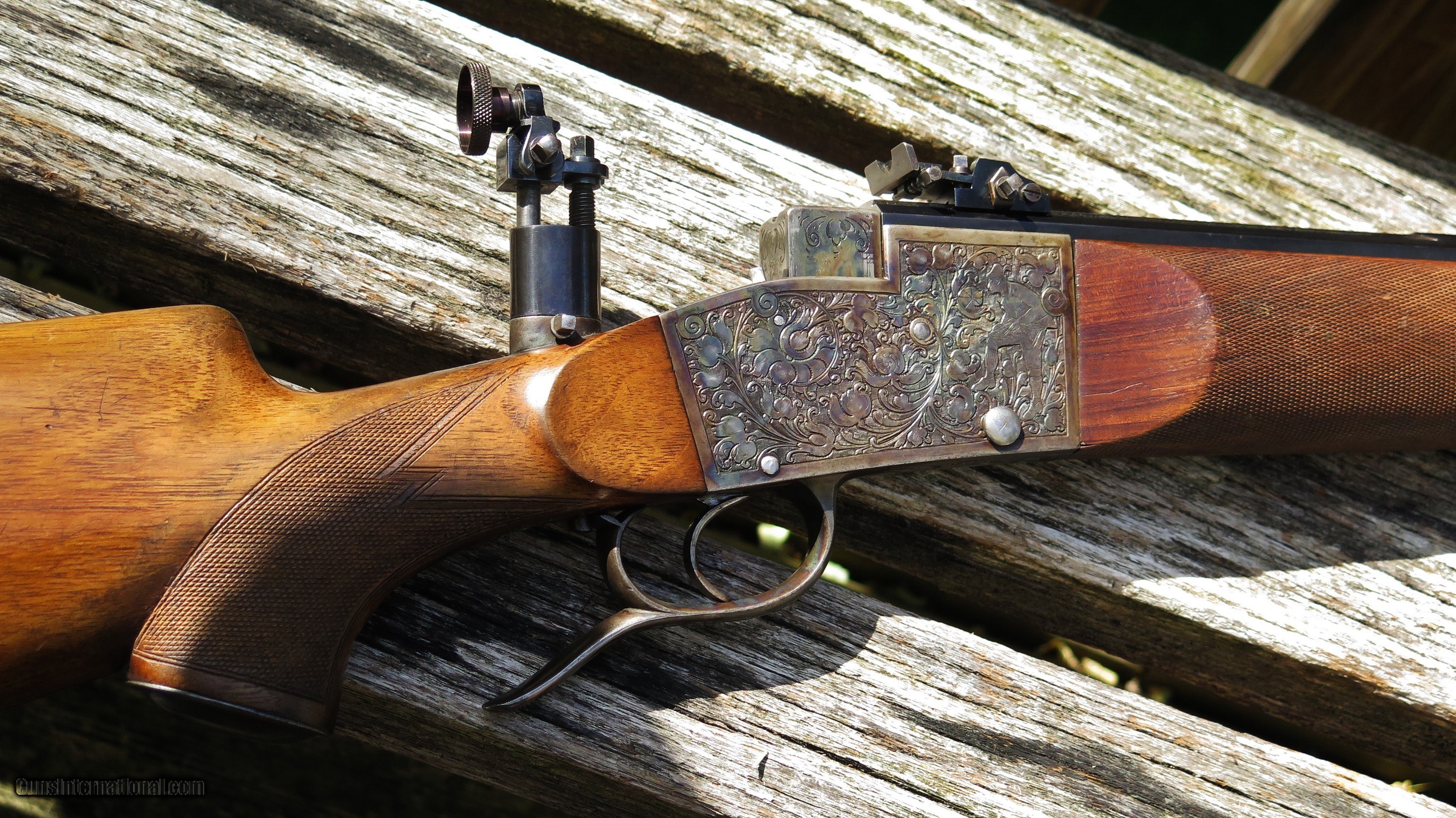 German FLZ KLEINKALIBERBUCHSE Falling Block Target Rifle .22LR 28 ...