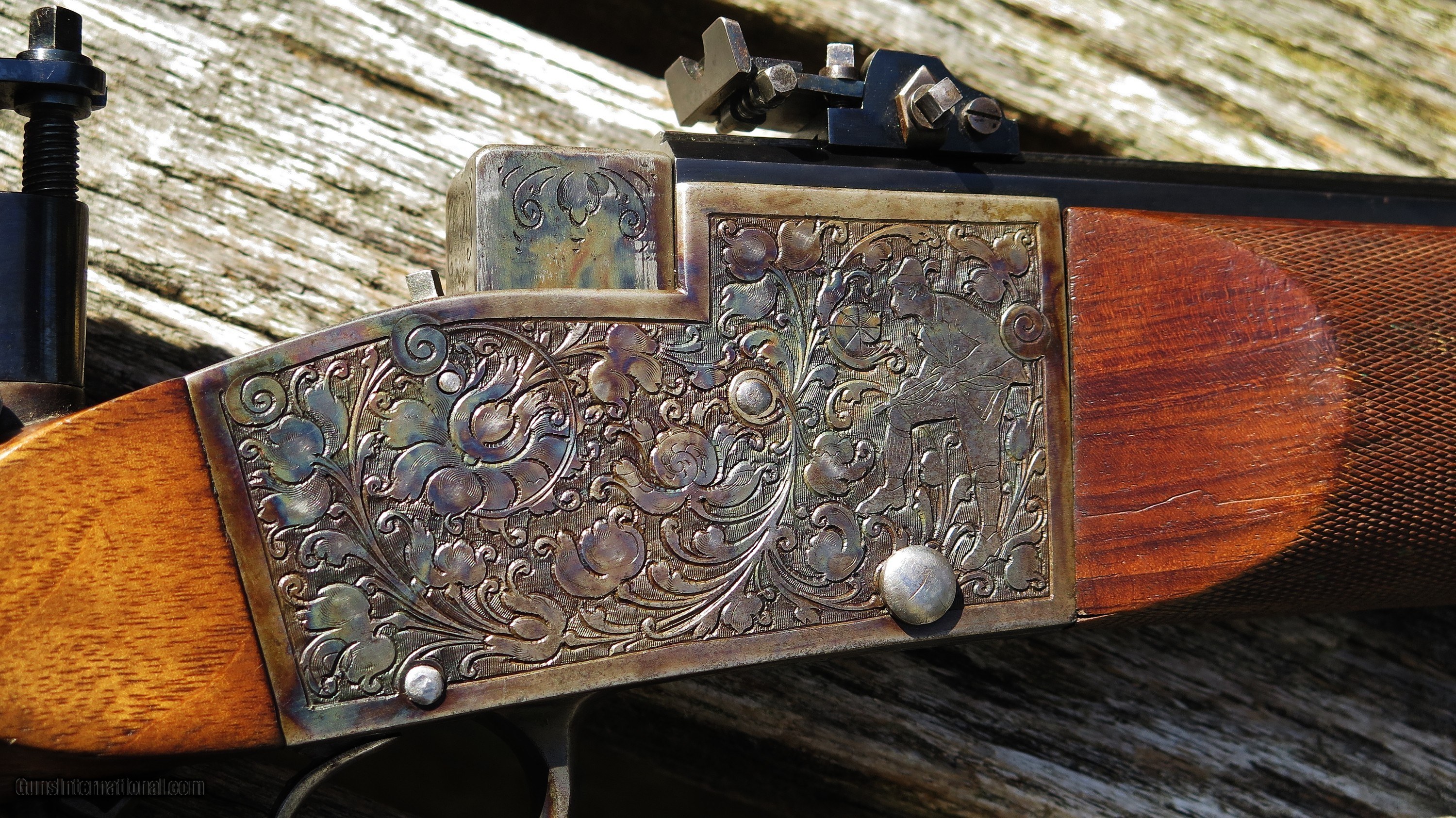 German FLZ KLEINKALIBERBUCHSE Falling Block Target Rifle .22LR 28 ...