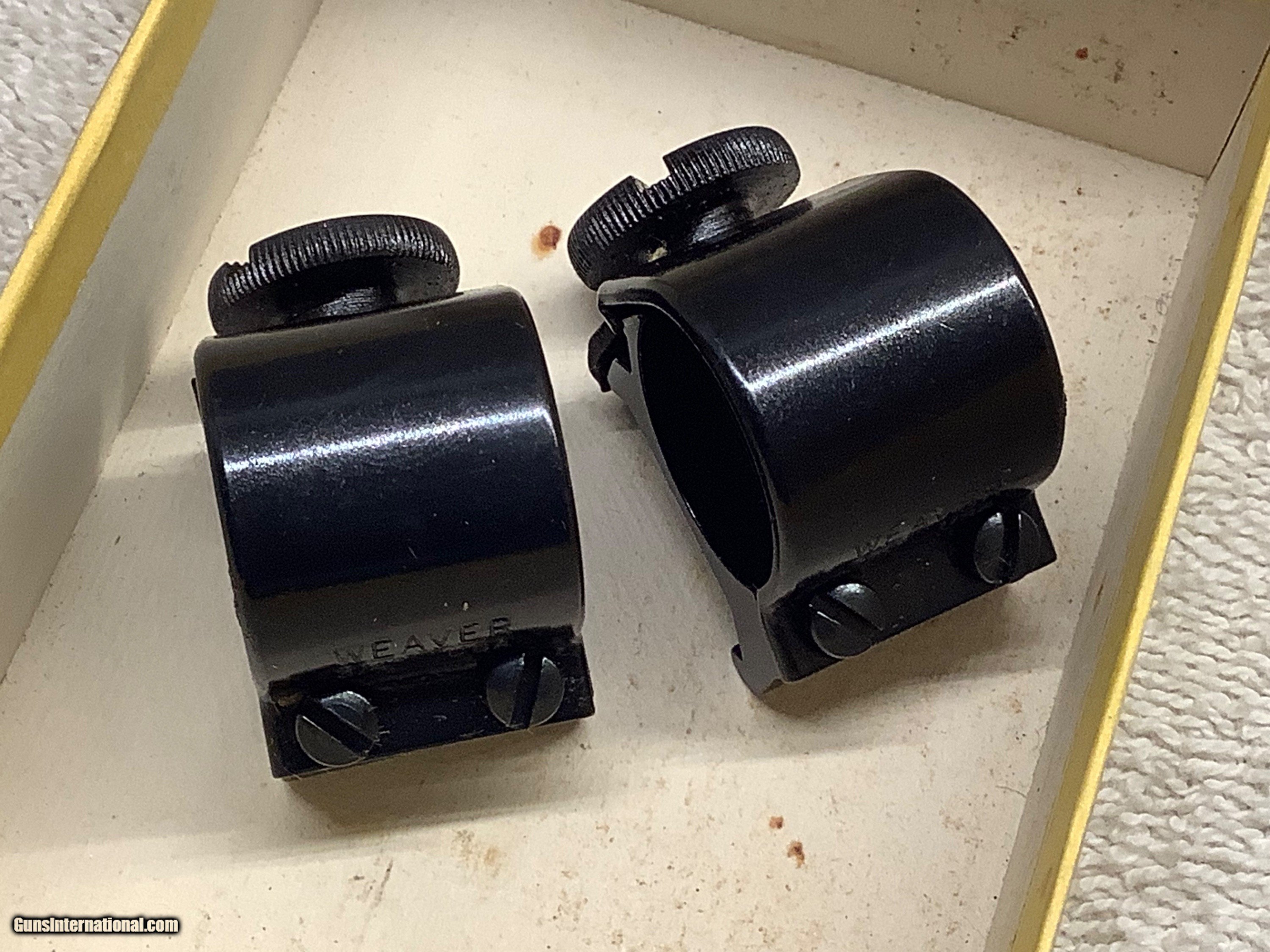 Vintage Weaver 3/4” Scope Rings W/Box