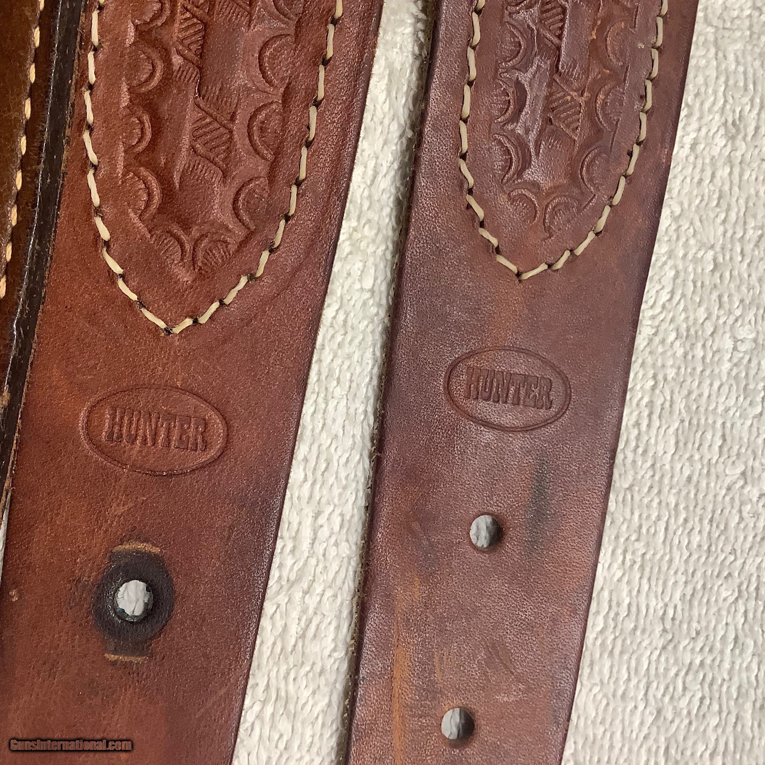 5 Vintage Leather Cobra Rifle Slings