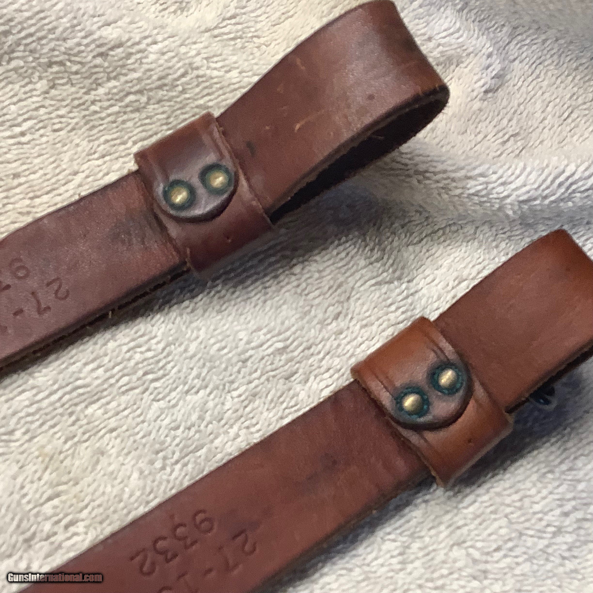 5 Vintage Leather Cobra Rifle Slings
