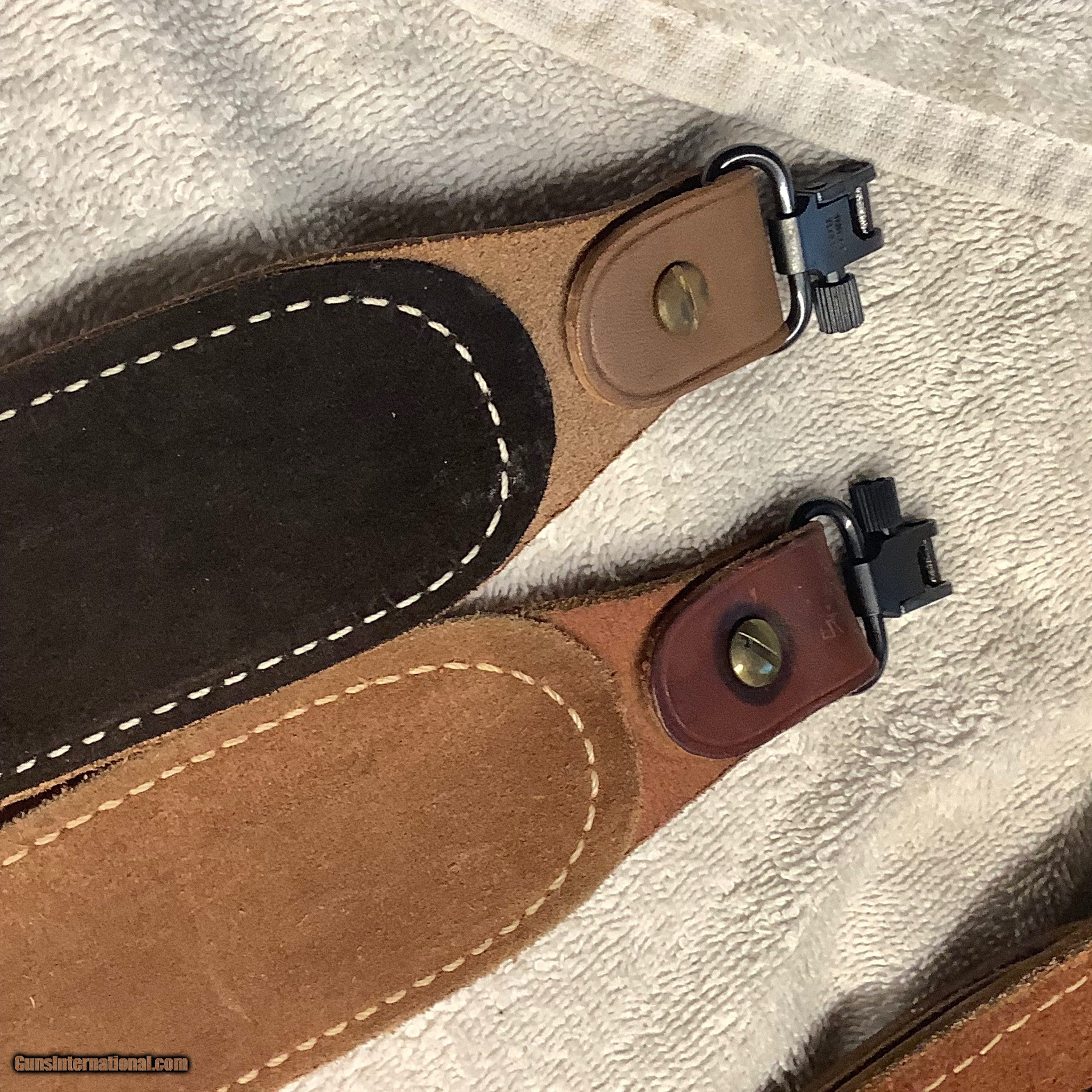 5 Vintage Leather Cobra Rifle Slings