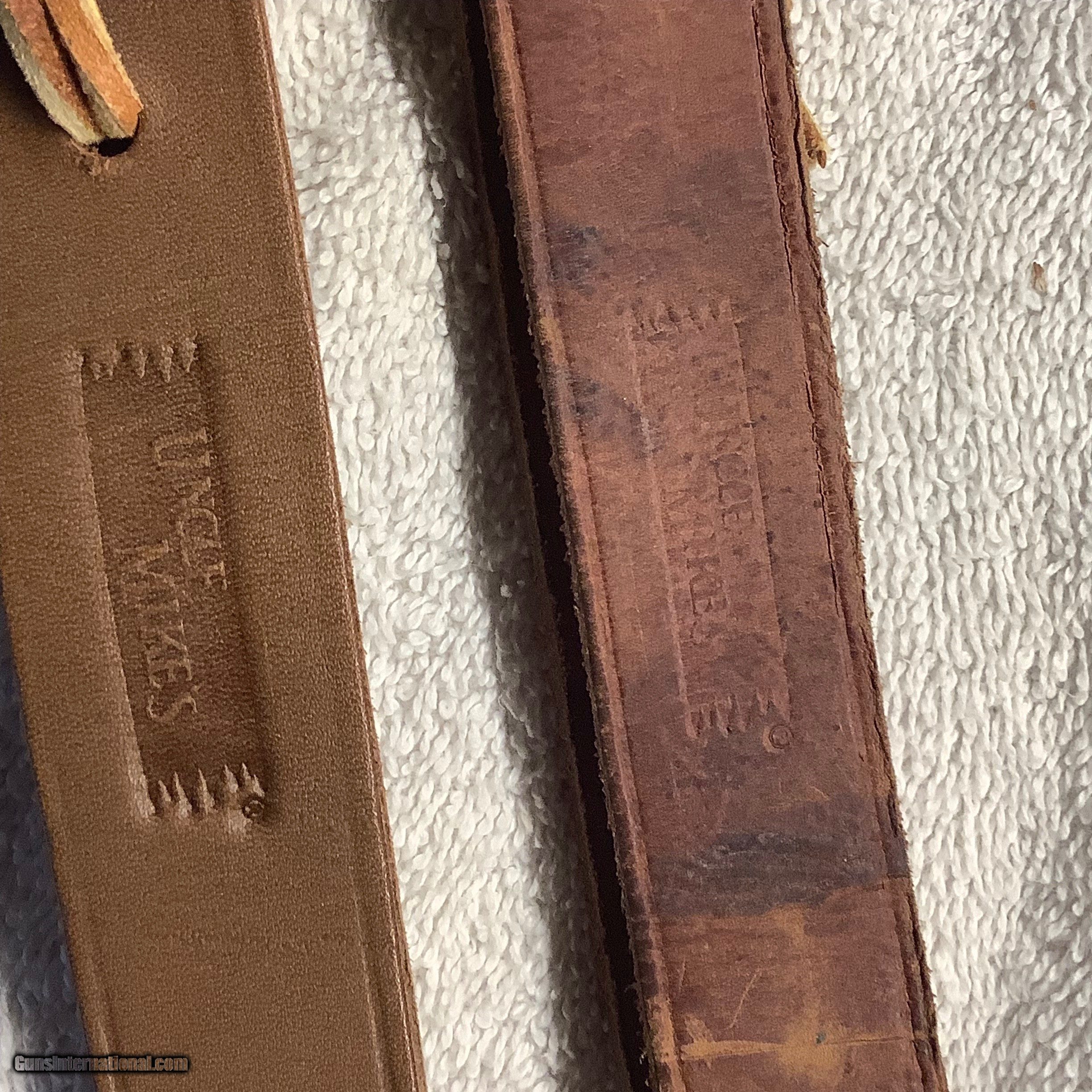 5 Vintage Leather Cobra Rifle Slings