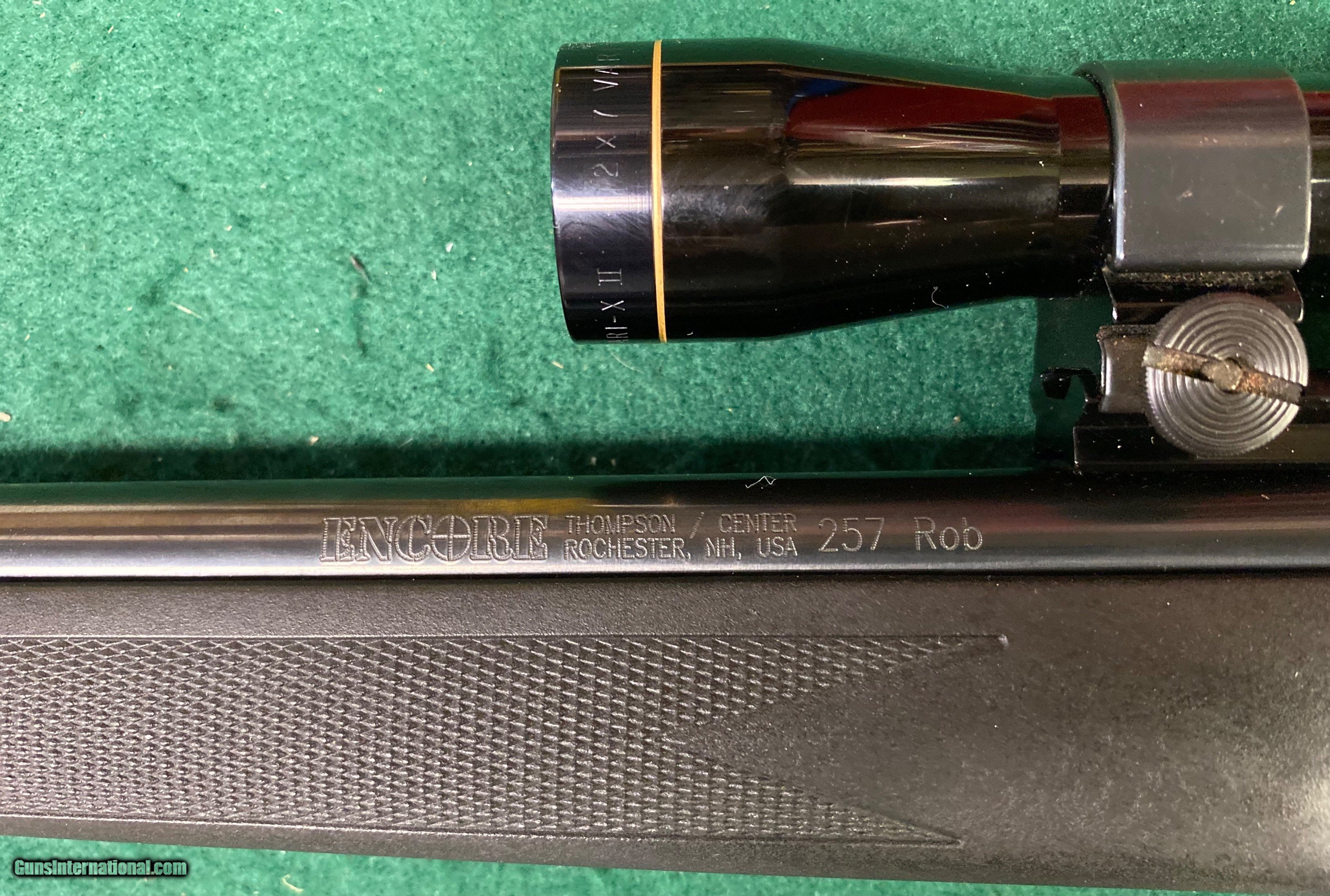 Thompson Contender Encore in 257 Roberts + 209x50 black powder barrel