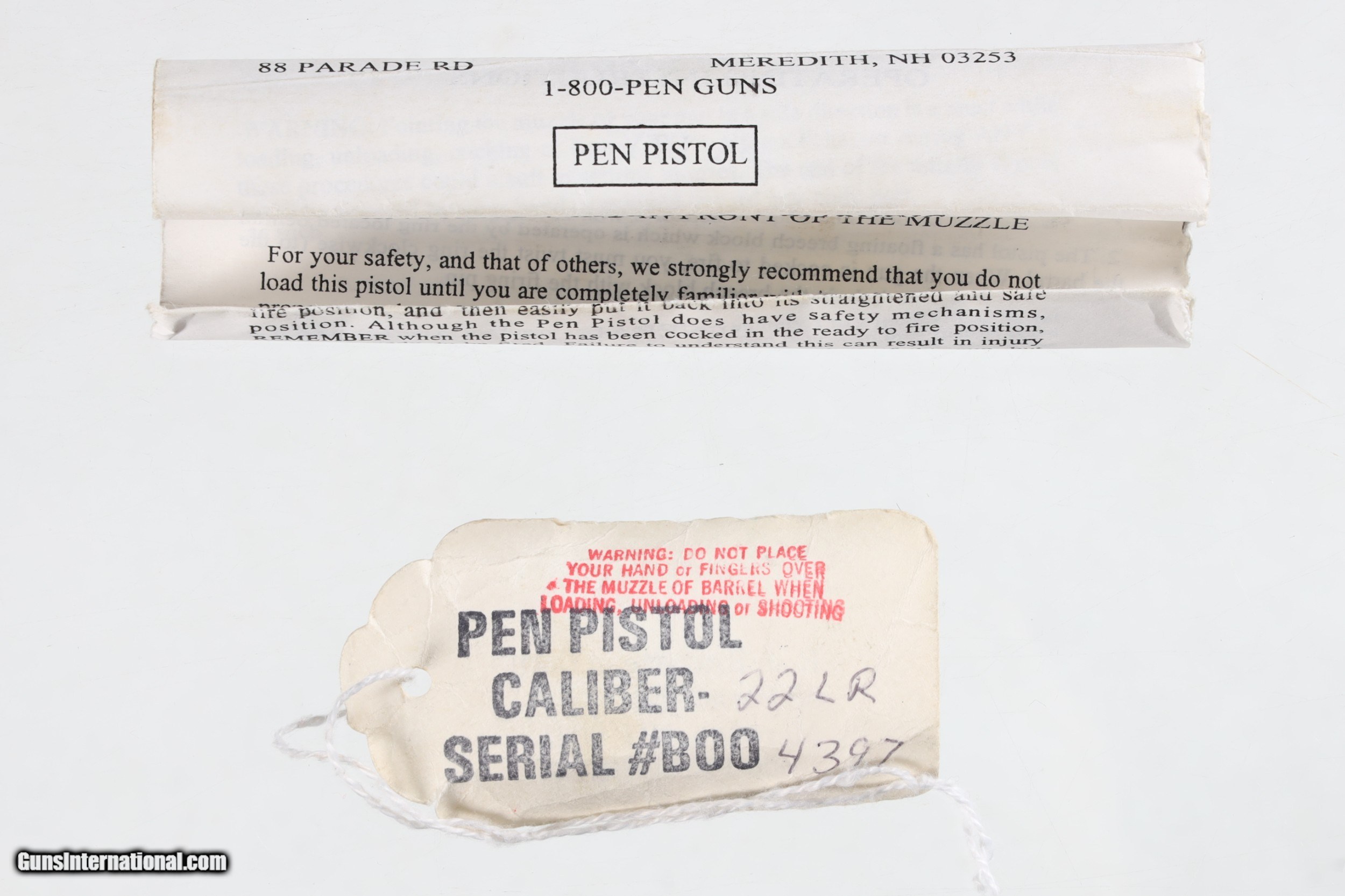 RJ Braverman Corp. Stinger Pen Pistol .22 lr