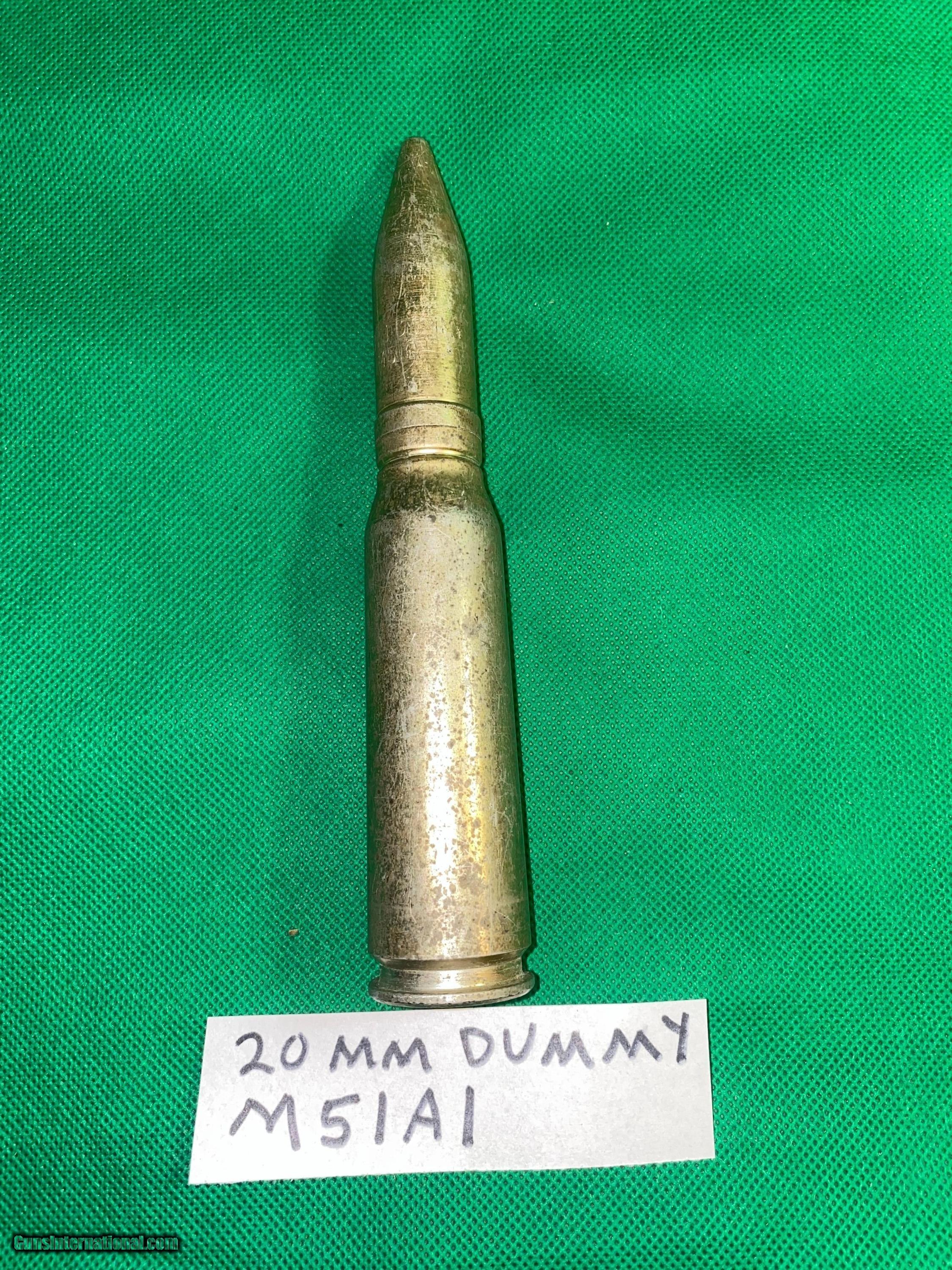 WWI WWII US 20mm Dummy Training Shell
