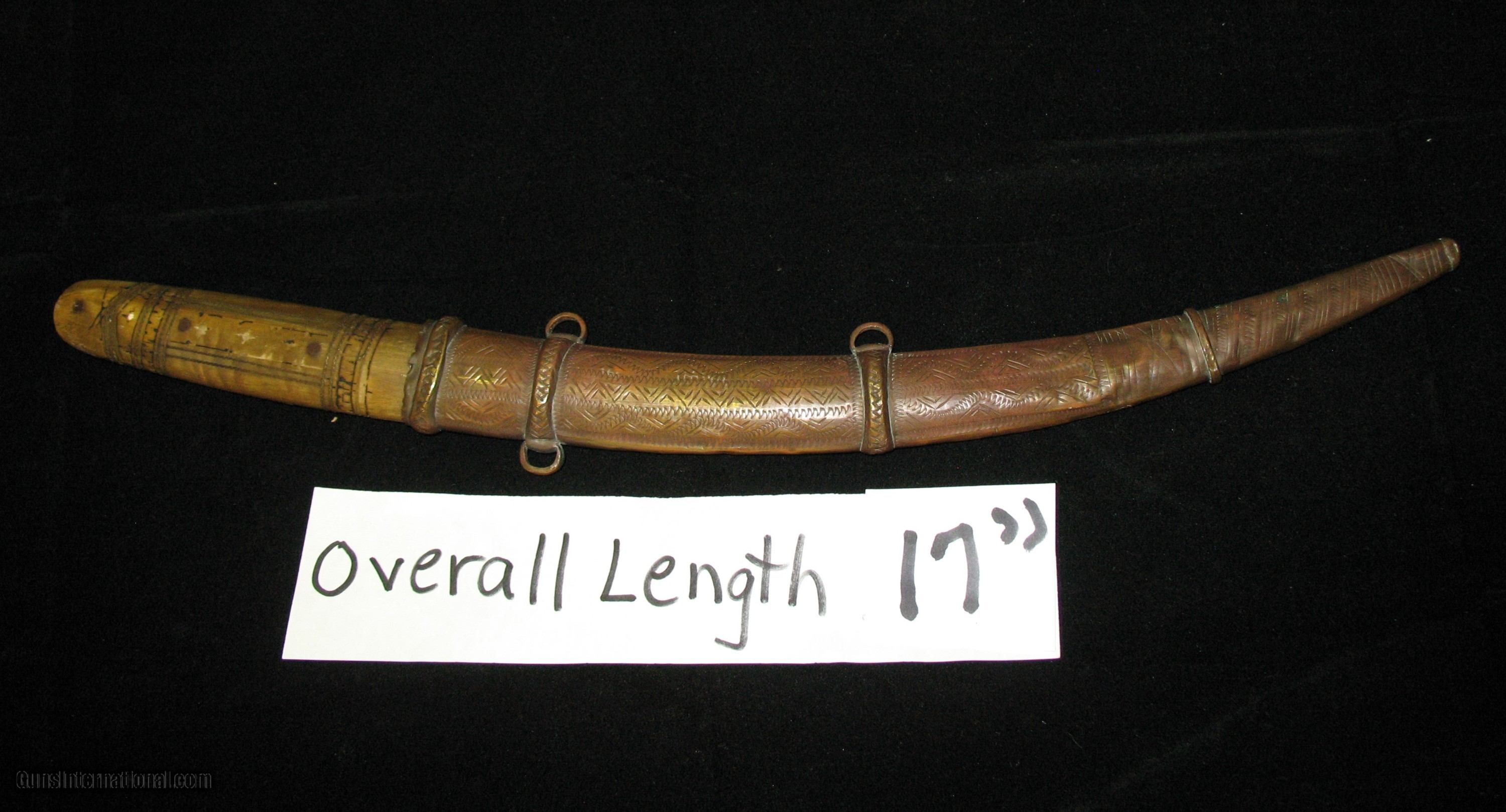 Antique Dagger Short Sword Turkish Moroccan Middle East